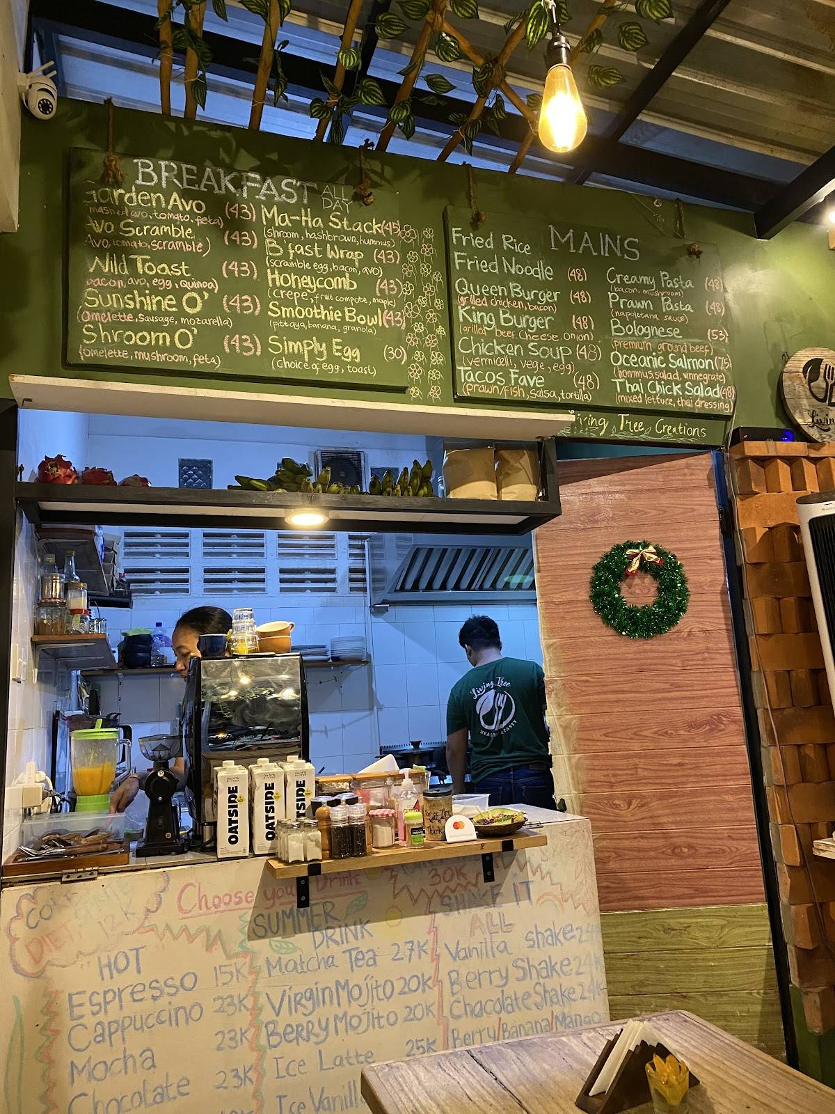 Menu at Living Tree Bali Cafe, Kuta Selatan
