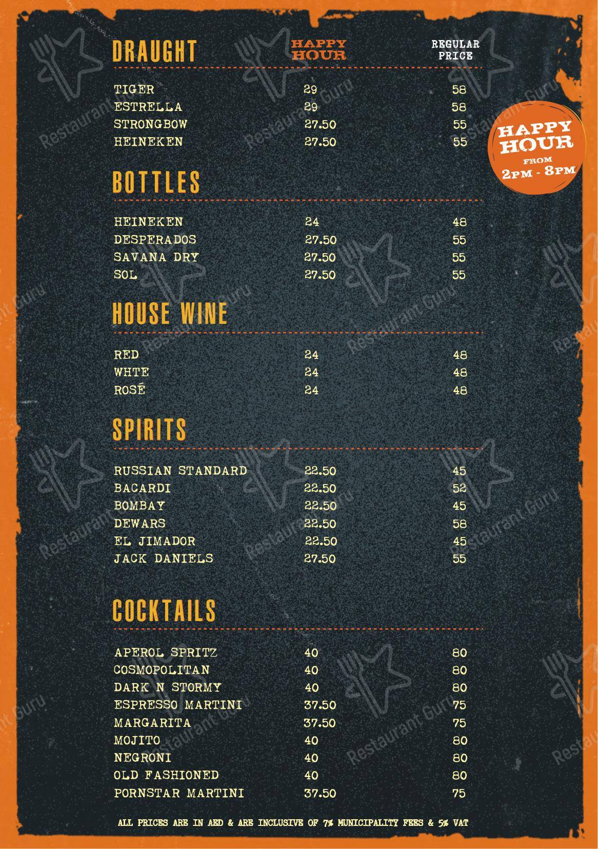 Carta de Lock, Stock and Barrel, Abu Dabi