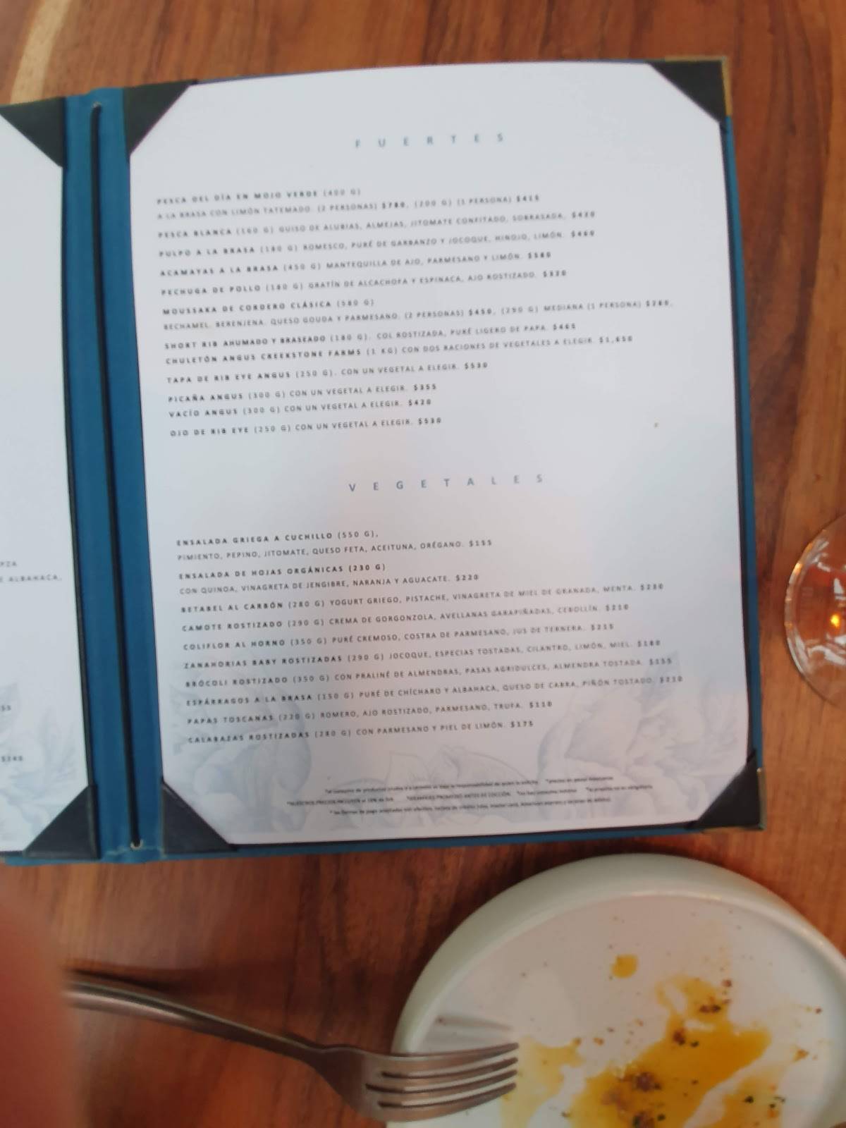 Carta del restaurante Loretta Chic Bistrot, Ciudad López Mateos