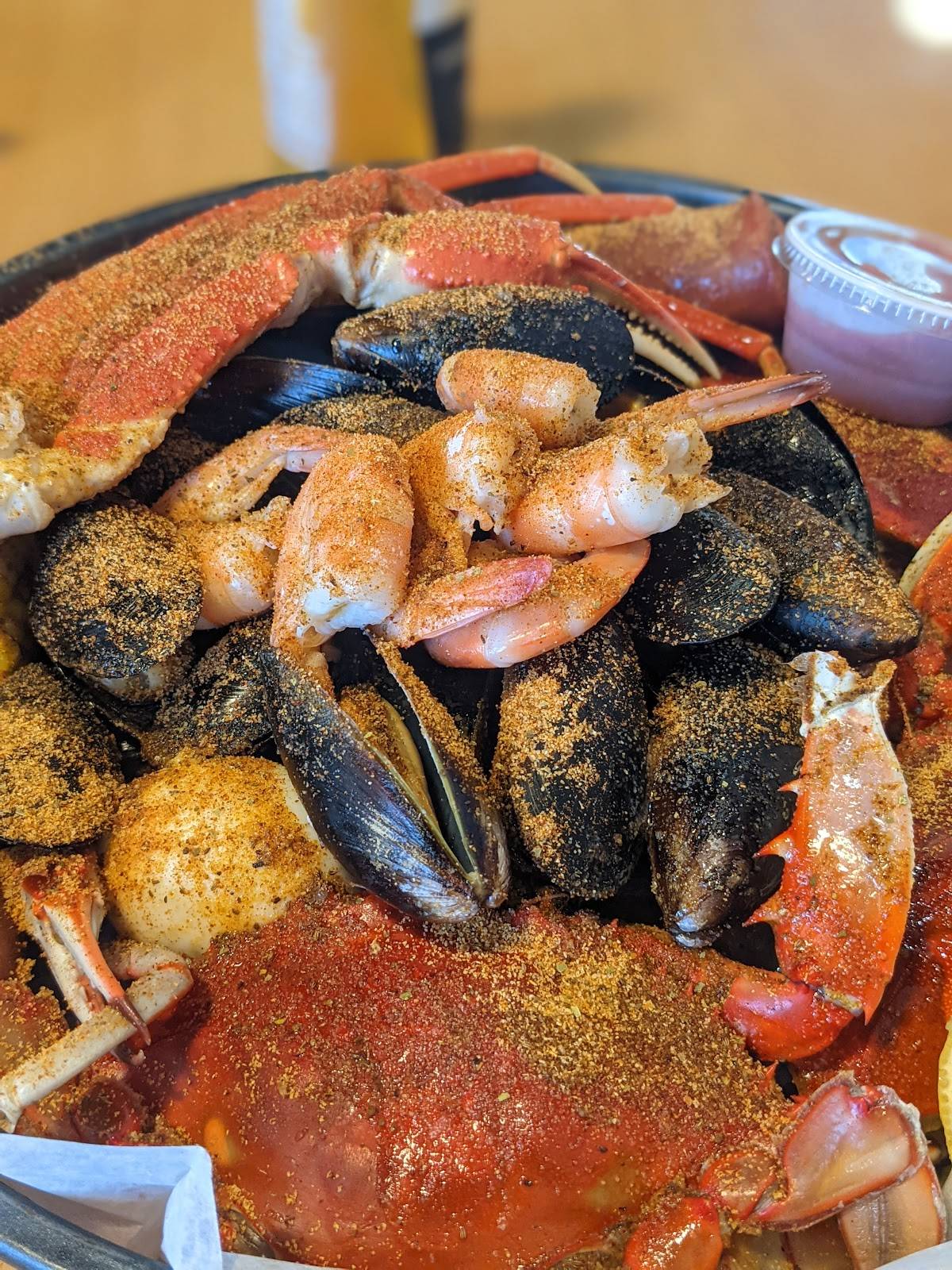 Menu at Macker Seafood restaurant, Daytona Beach, 141 Bay St