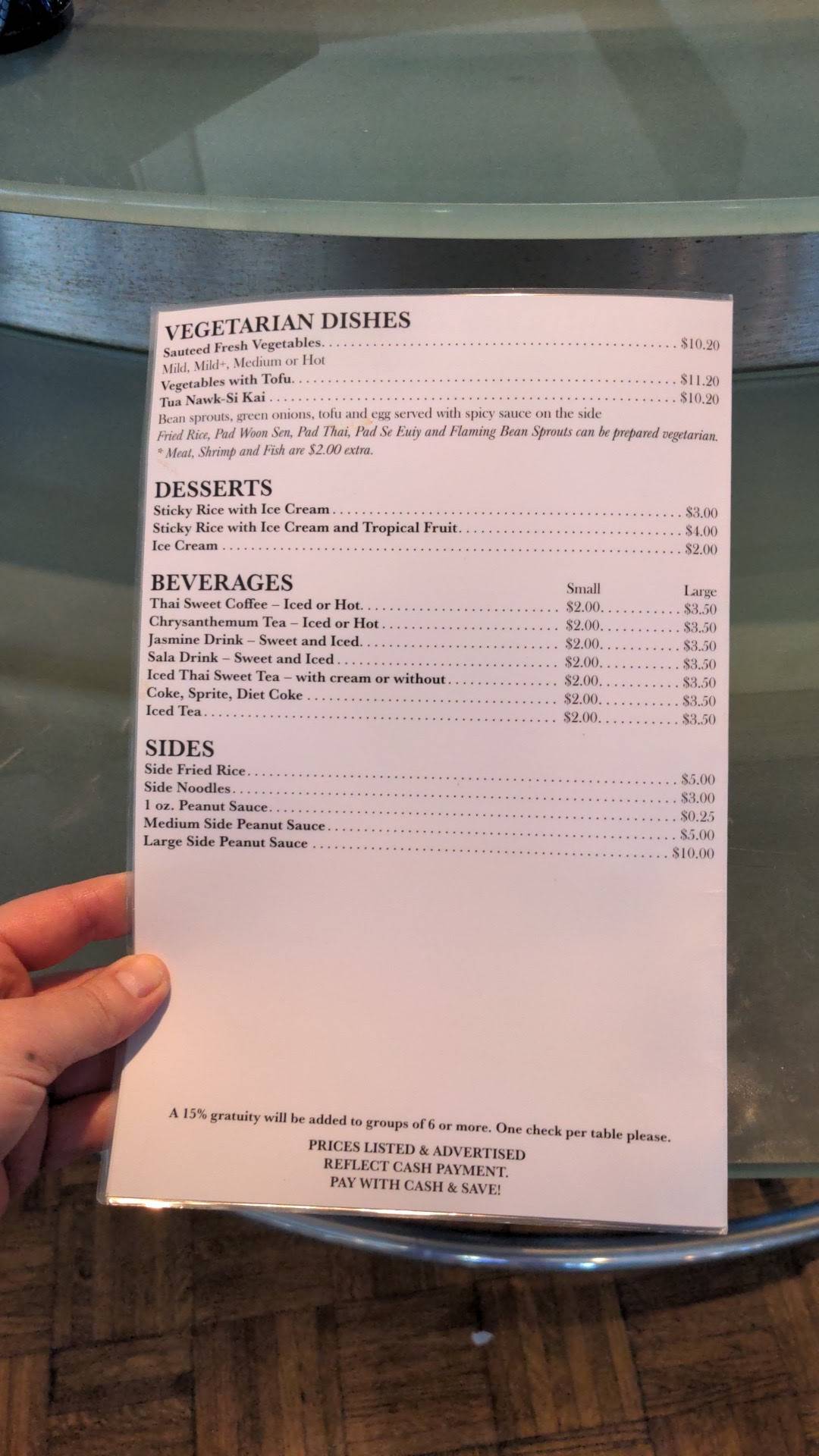 Menu at Magic Kitchen restaurant, Springfield, 115 N Lewis St