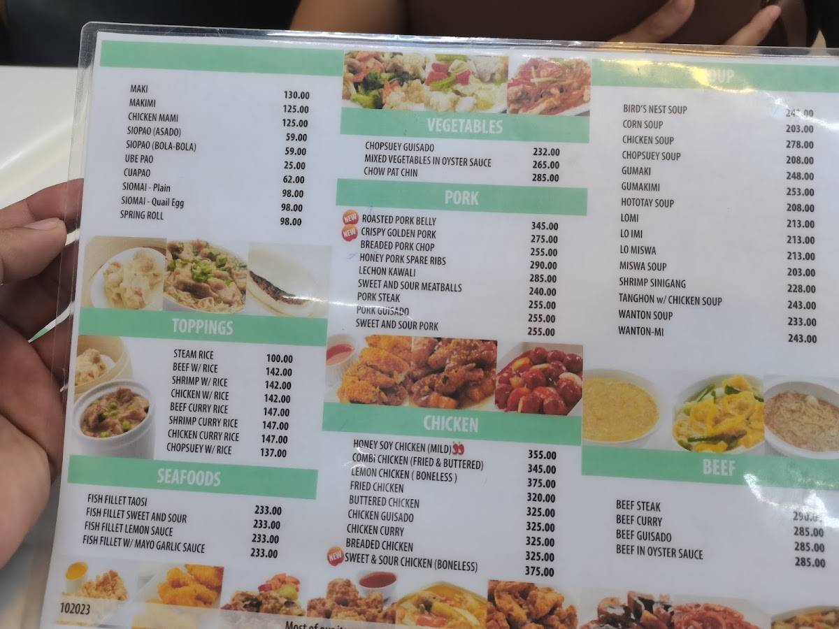 Menu at Manila Foodshoppe - Manalili St. restaurant, Cebu City, Manalili St