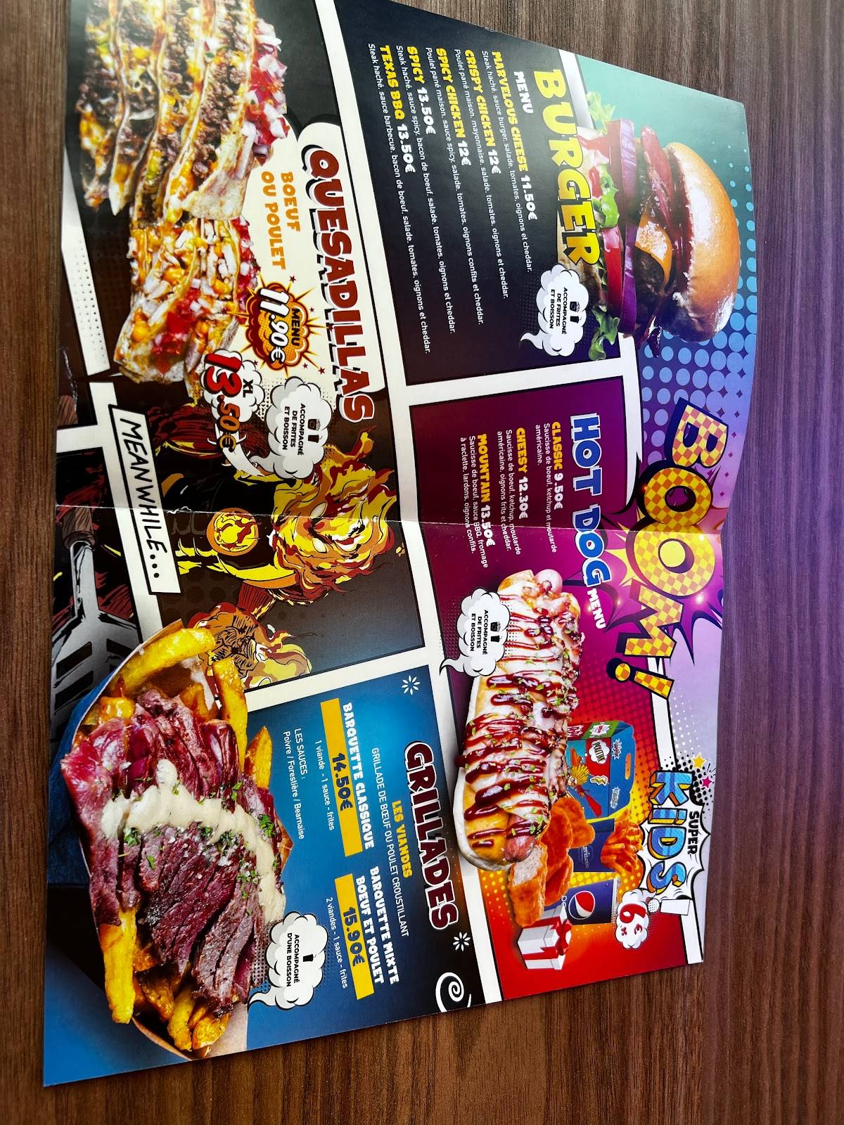 Menu at Marvelous Burger & Hot Dog restaurant, Moulins-lès-Metz