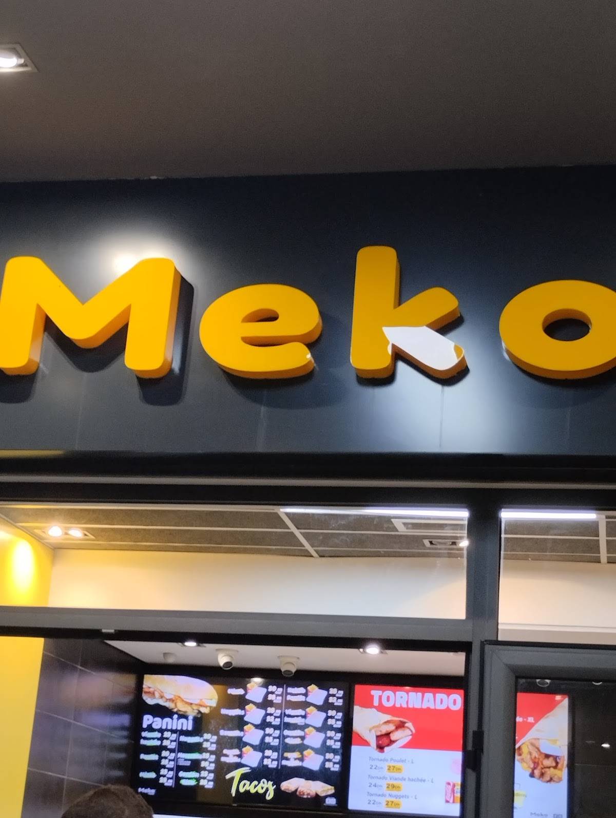 Menu at Meko food restaurant, Salé, Av. Assalam