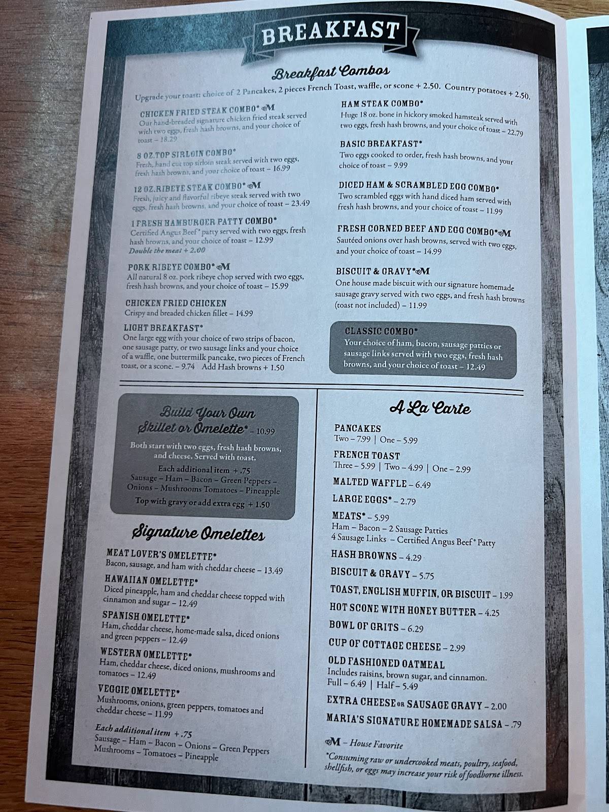 Menu at Moore's Family Restaurant, Ogden, S 1900 W