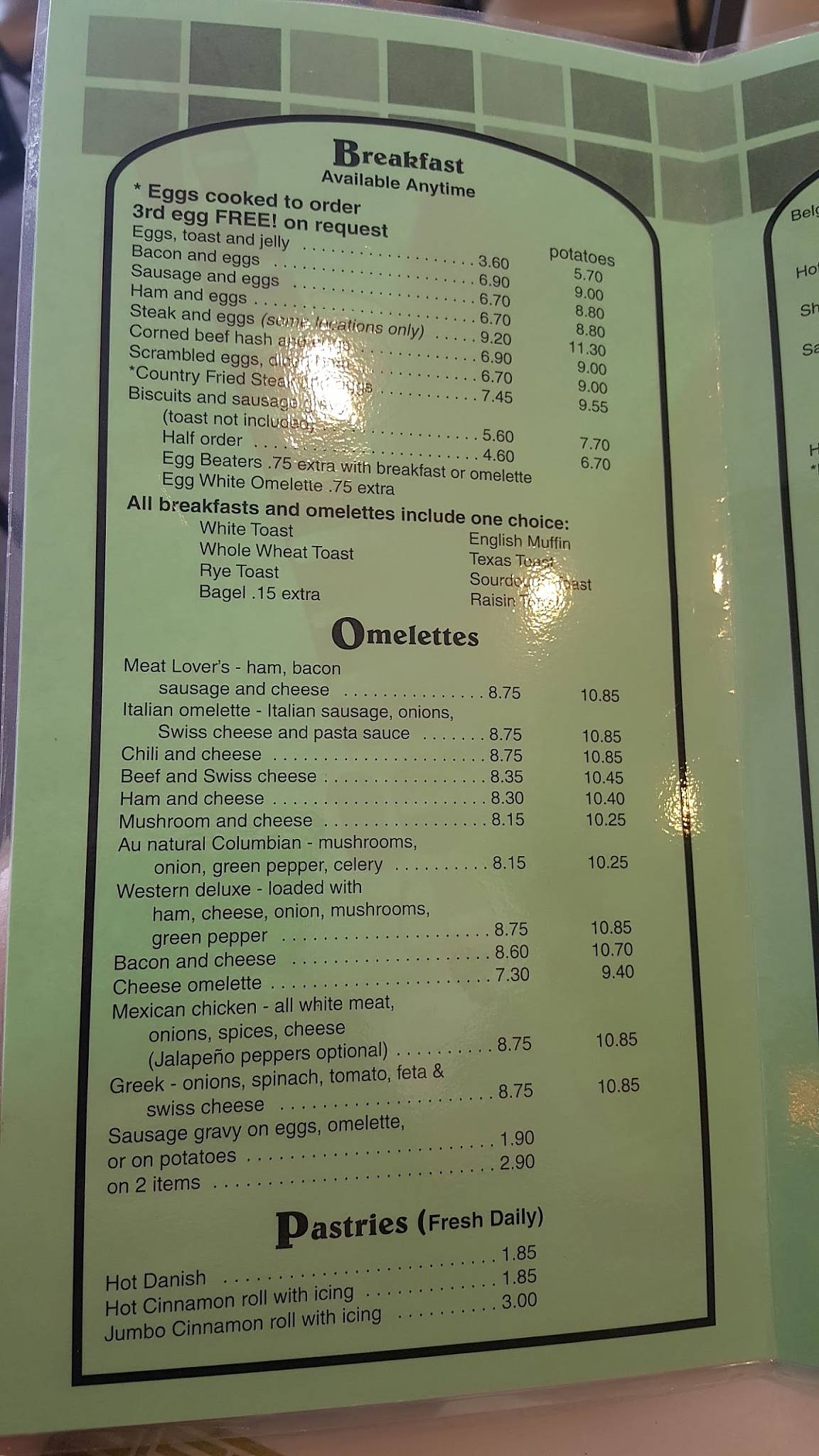 Menu at New Beginnings Restaurant, Grand Rapids, Broadmoor Ave SE