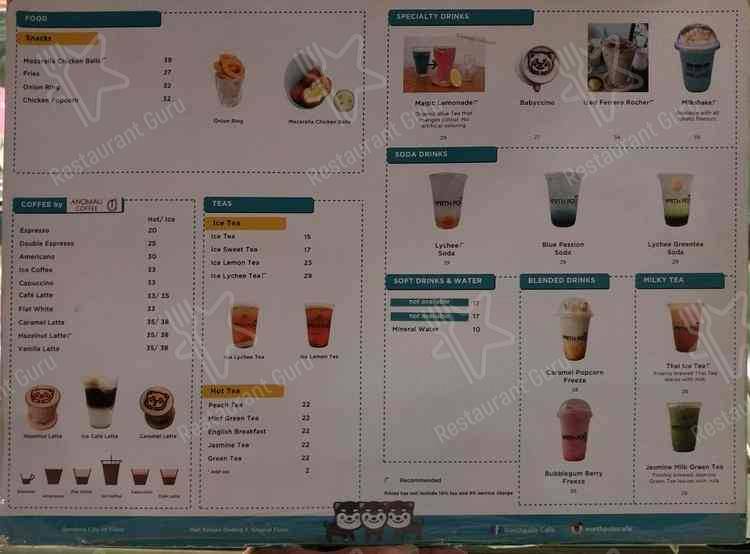 Menu at North Pole restaurant, North Jakarta