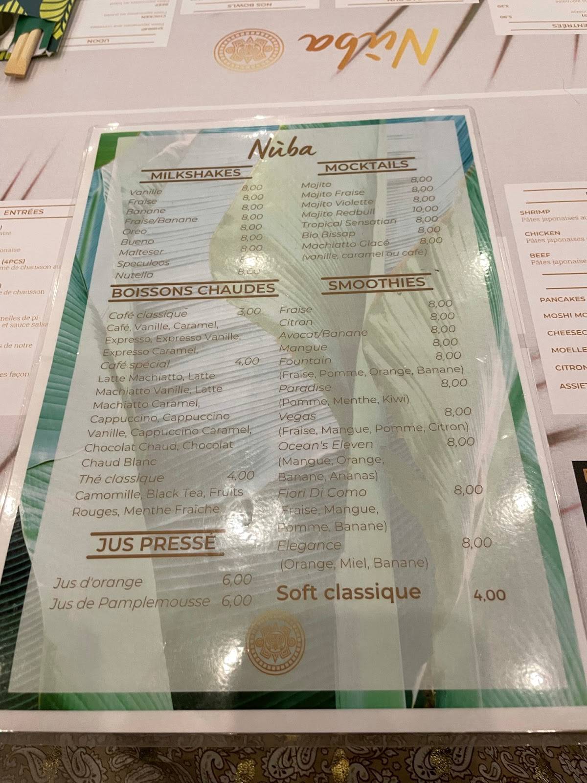 Menu au Nuba, Schaerbeek