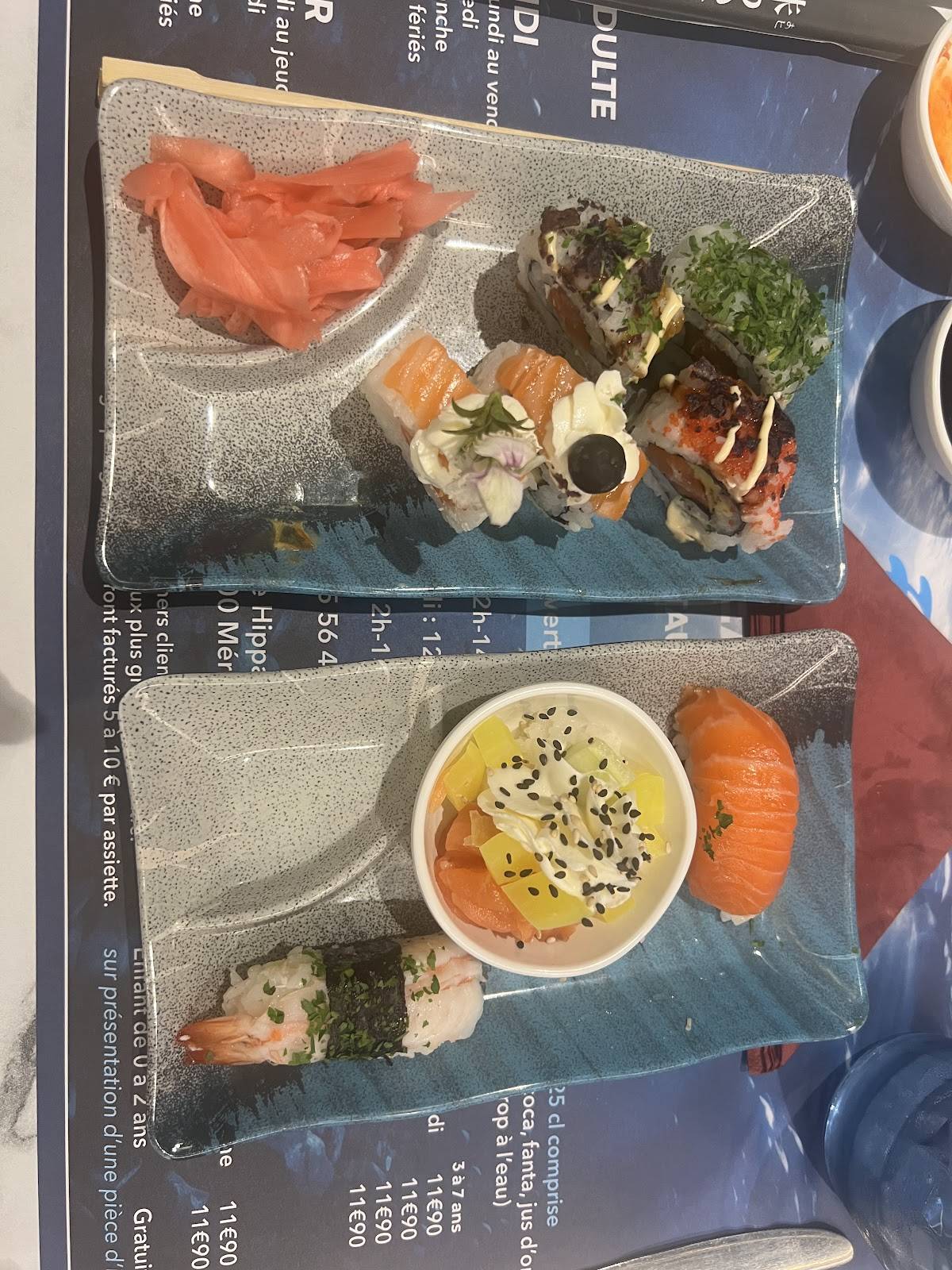Menu au OCEANIC restaurant, Mérignac