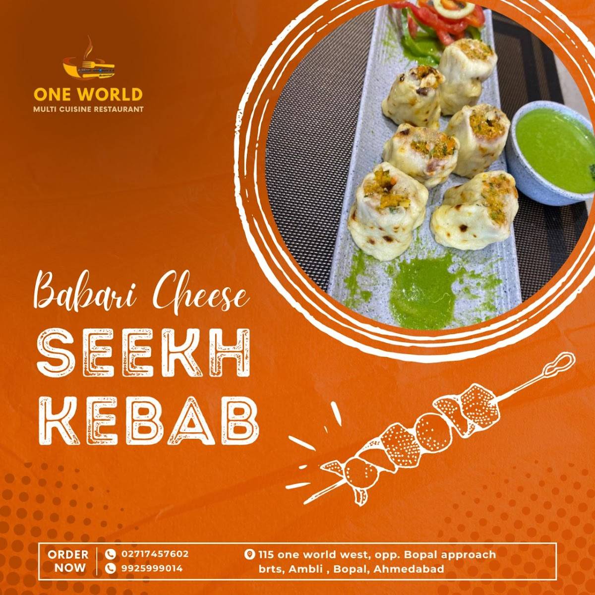 Menu at One World Restaurant, Ahmedabad