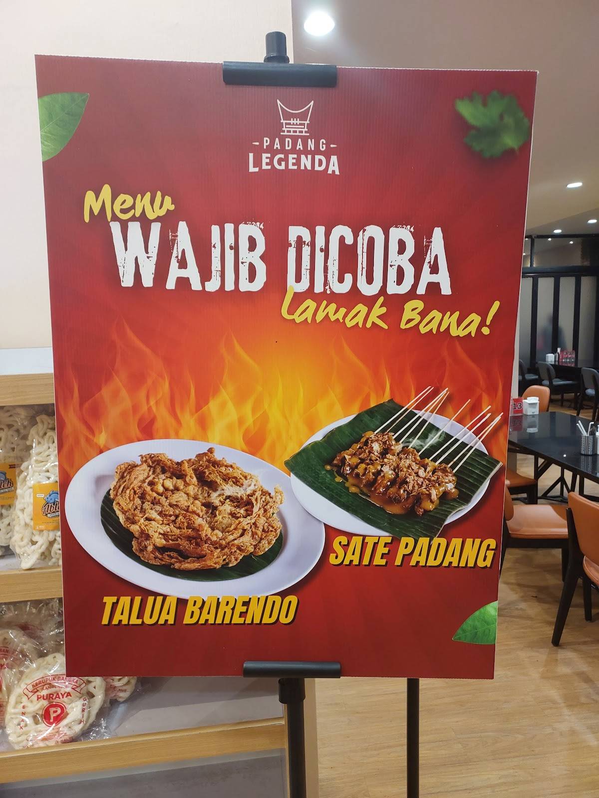 Menu at Padang Legenda - Dharmahusada restaurant, Surabaya