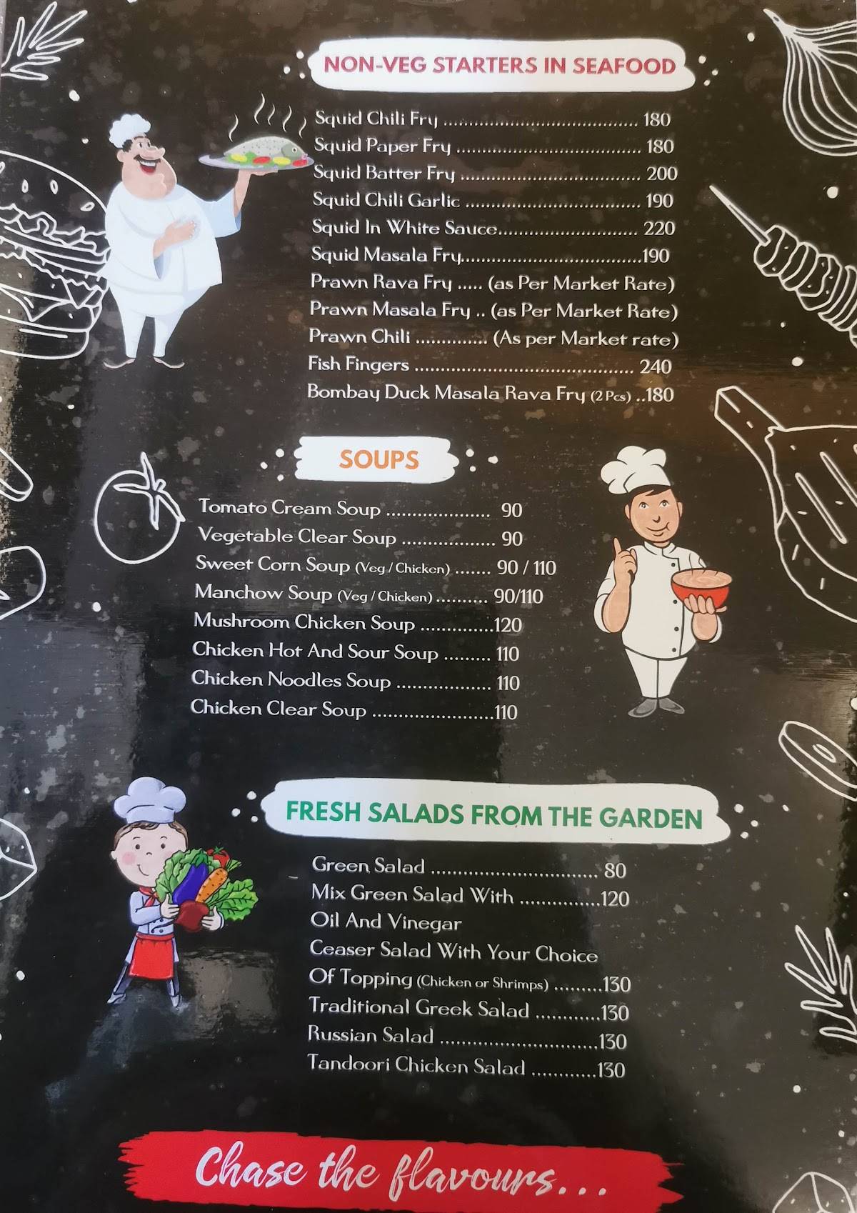 Menu at Papa's kitchen, Margao