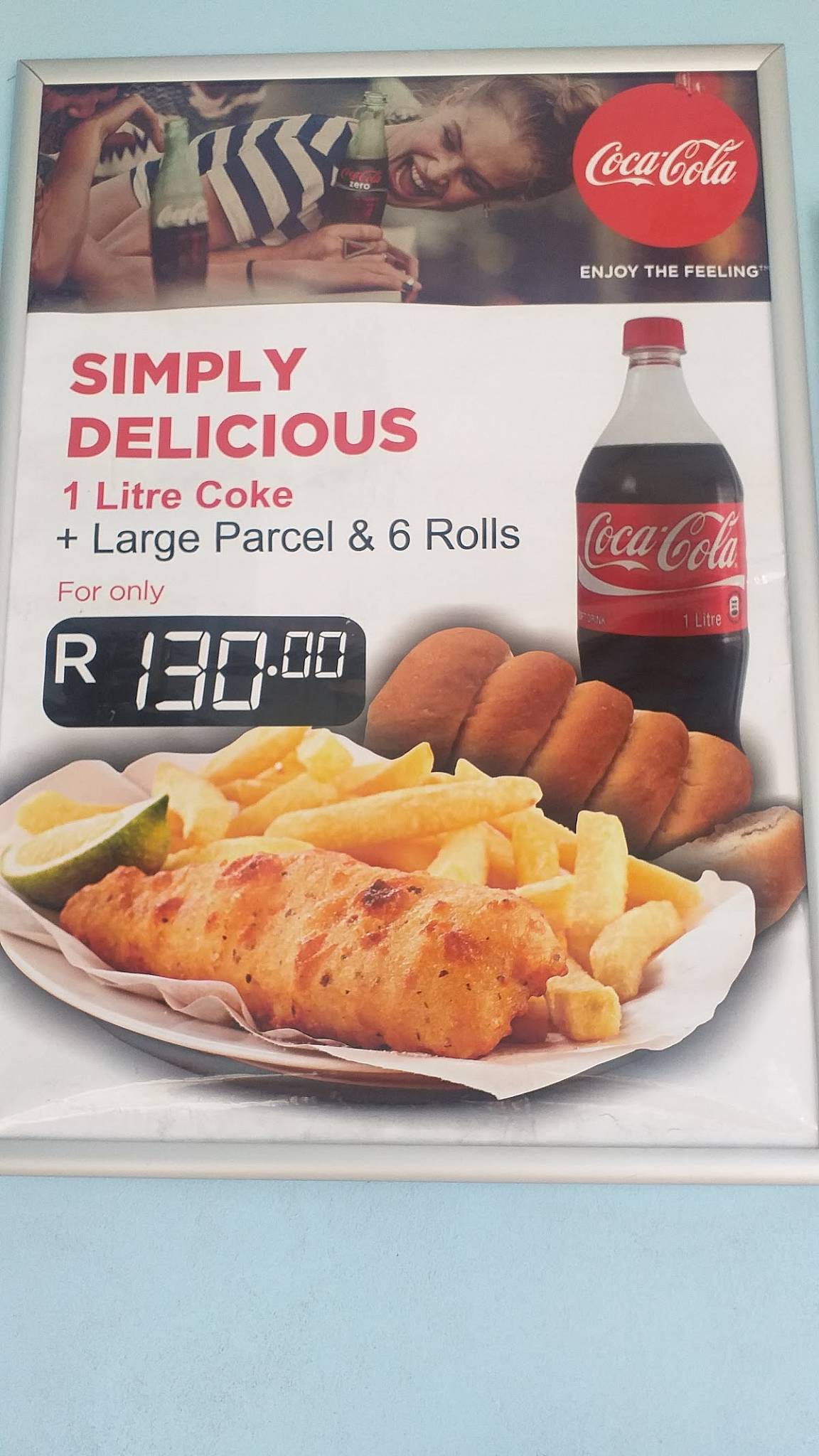 Menu at Pestana fish and chips Somerset West restaurant, Cape Town