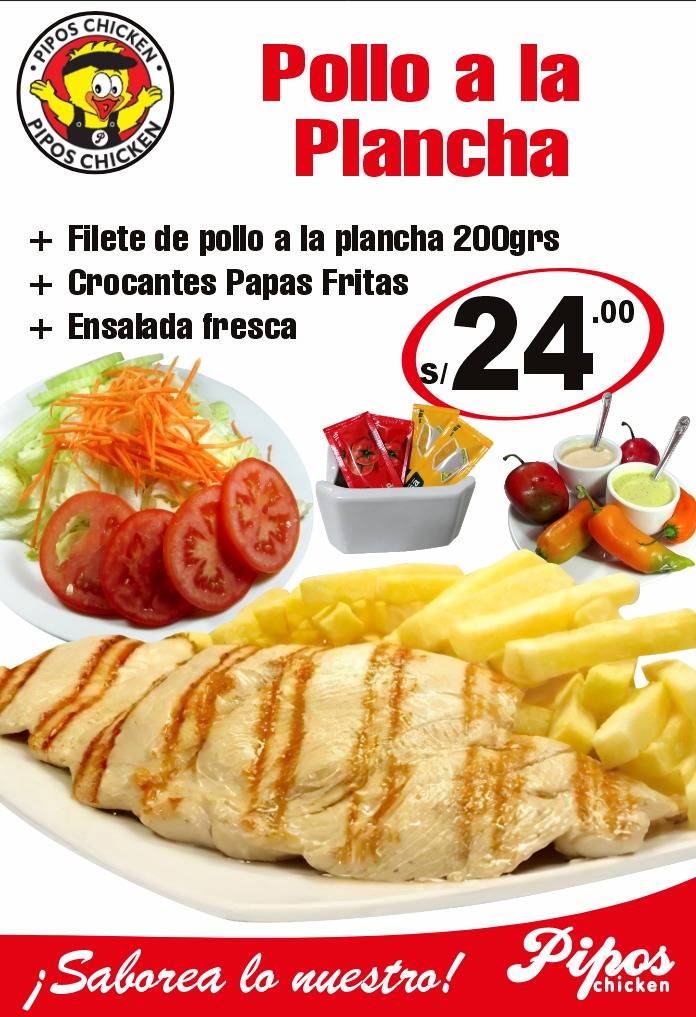 Carta del restaurante Pipos Chicken, Santa Anita