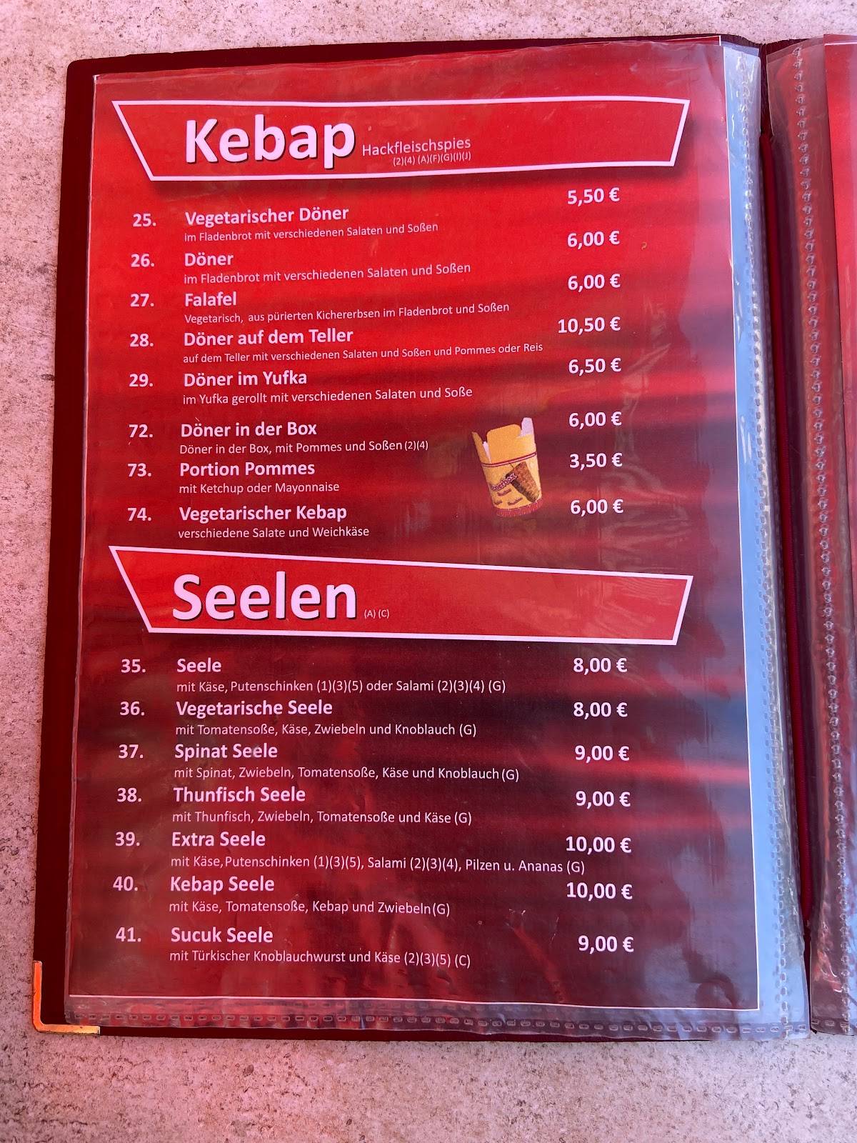 Speisekarte von Büfee restaurant, Radolfzell am Bodensee, Löwengasse 4
