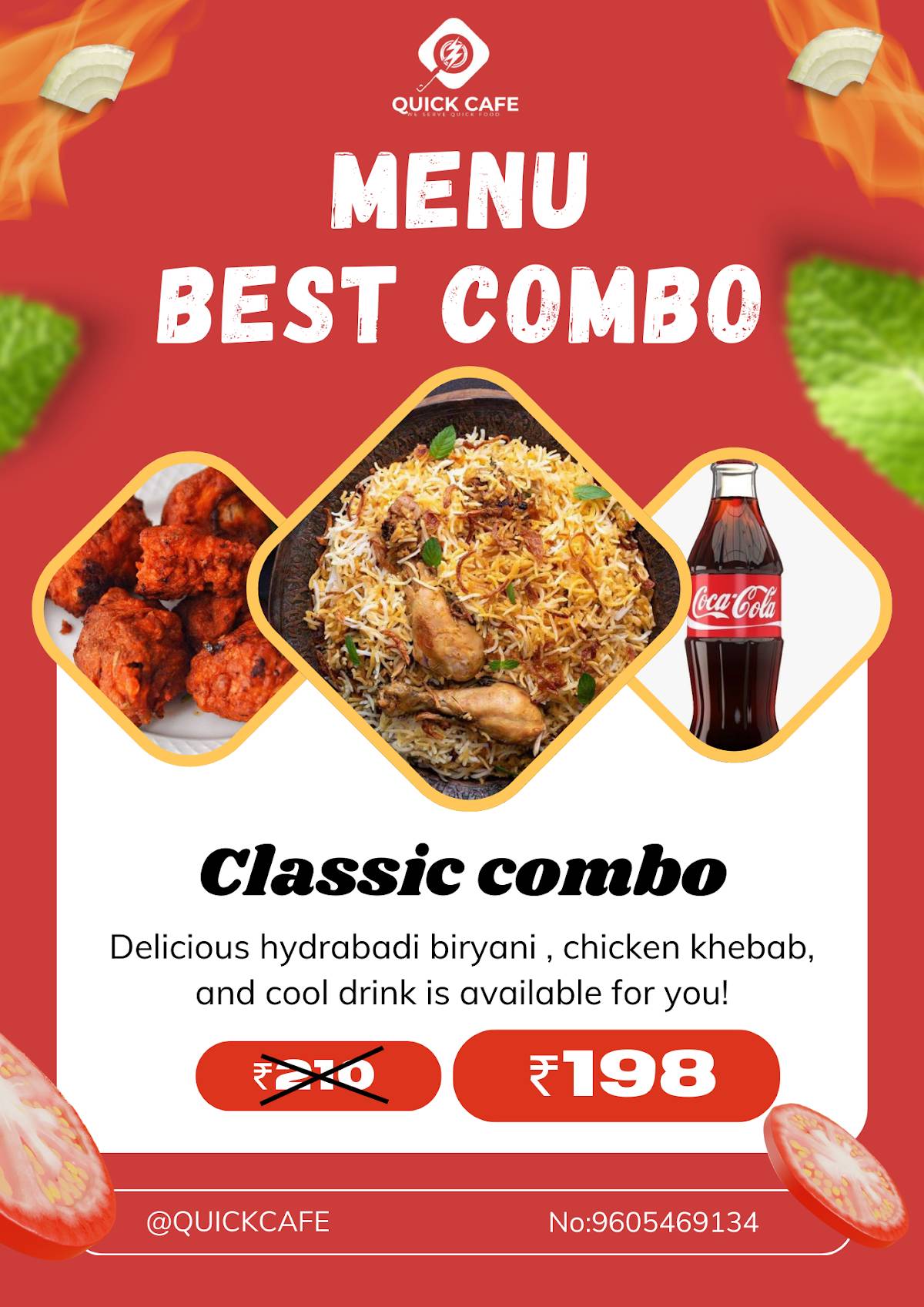 Menu at Quick cafe, Bengaluru