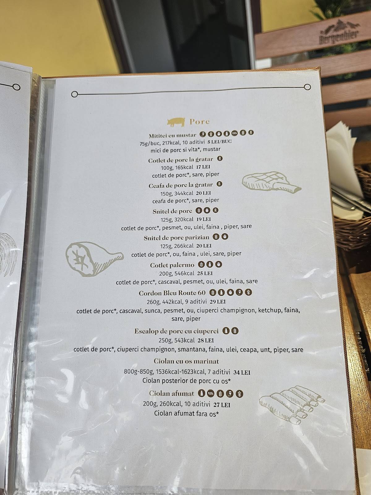 Menu at ROUTE 60 Restaurant Pensiune DN1 E60 Ciucea, Ciucea