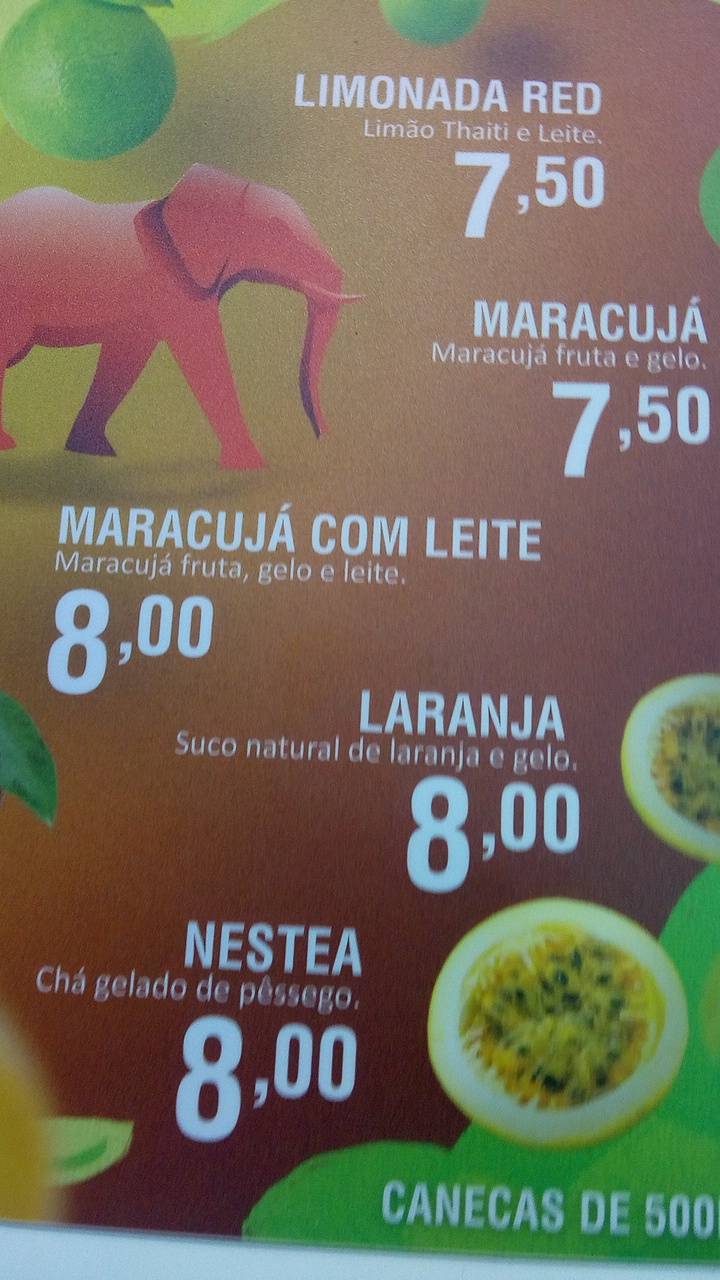 Menu em Red Elephant Brasil - Gold Pizza restaurante, Vitoria