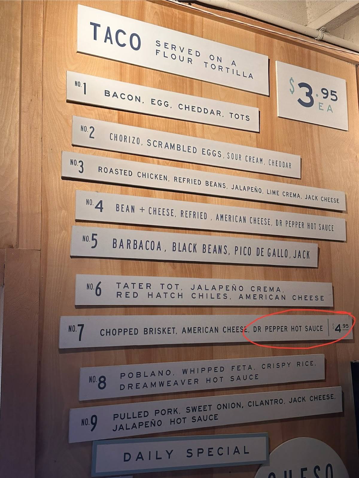 Menu at Redheaded Stranger restaurant, Nashville