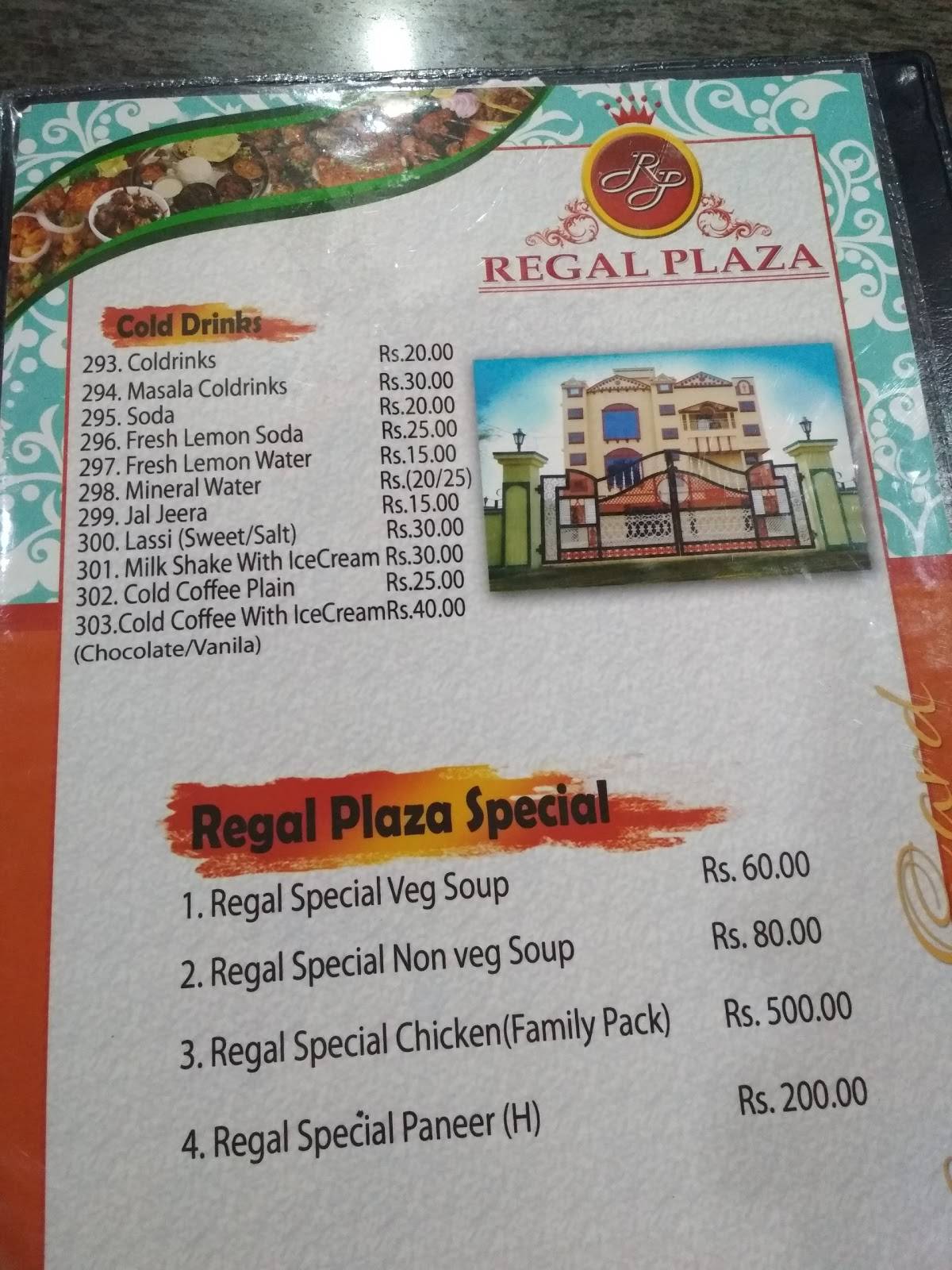 Menu at Restaurant Regal Plaza, Titilagarh