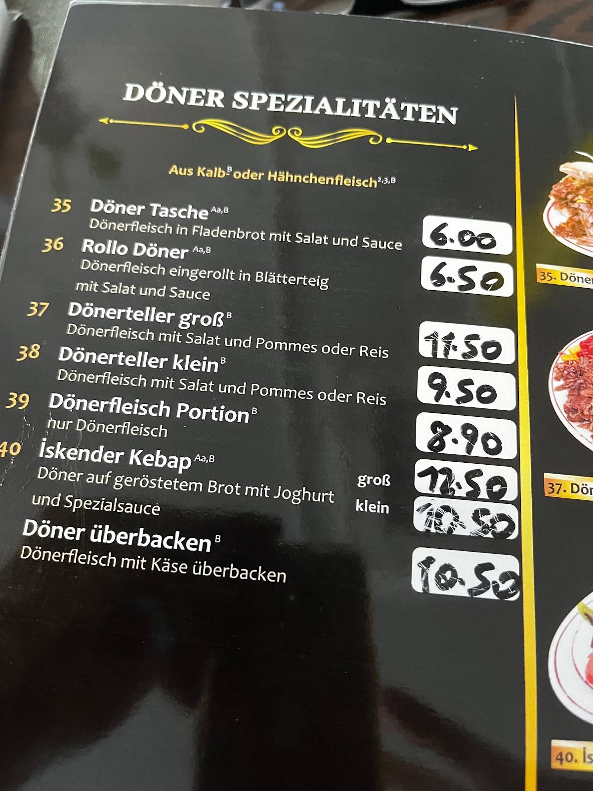 Speisekarte von Restaurant Sultan Saray (Gelsenkirchen-Buer), Gelsenkirchen
