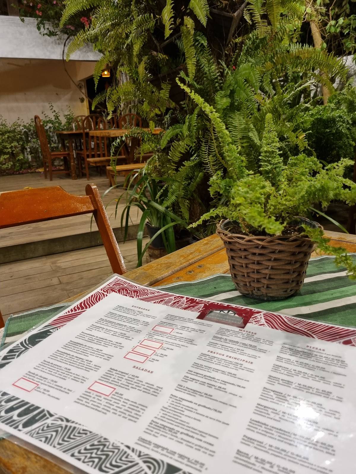 Carta de Restaurante Al Toque Amazônico, Alter do Chão