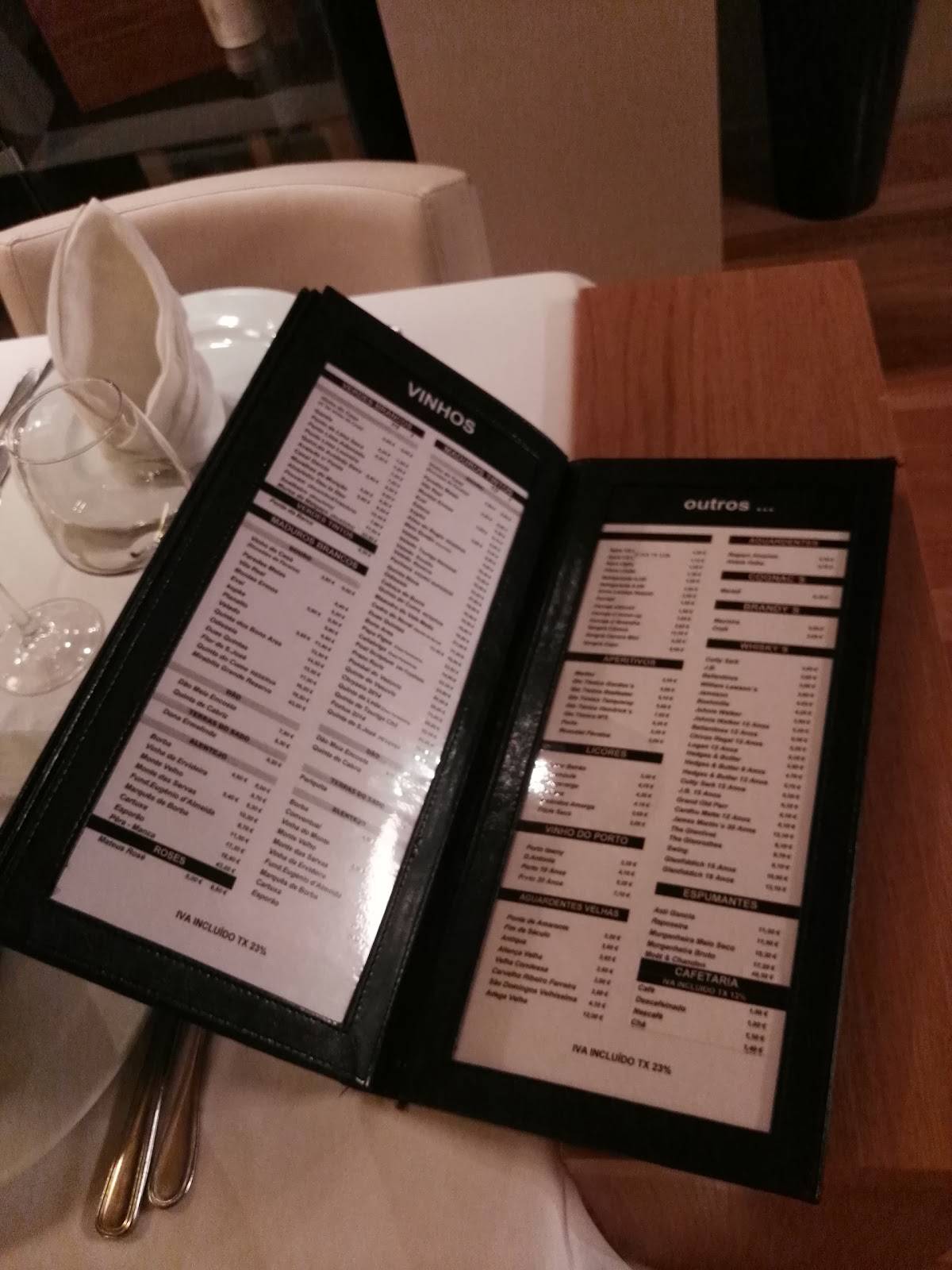 Menu at Restaurante O Alves, Leça da Palmeira