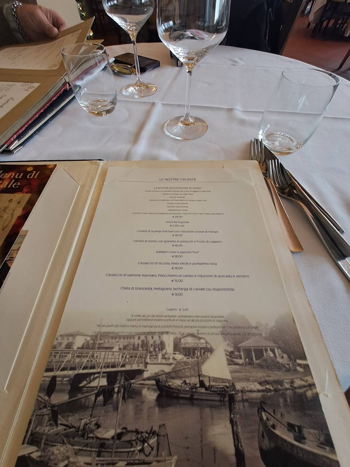 Menu at Ristorante al Gambero, Cortellazzo