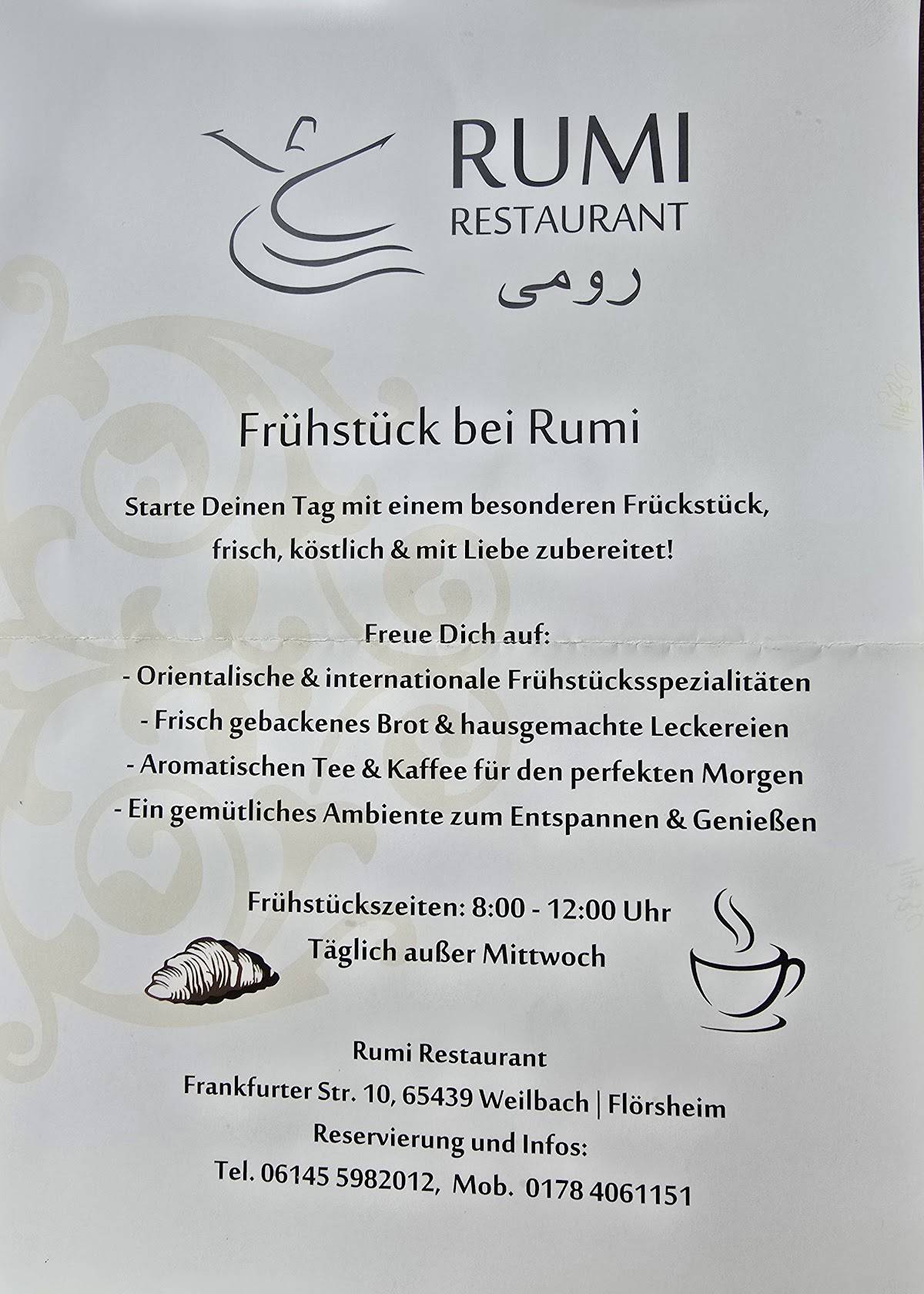 Menu at Rumi Restaurant, Flörsheim am Main