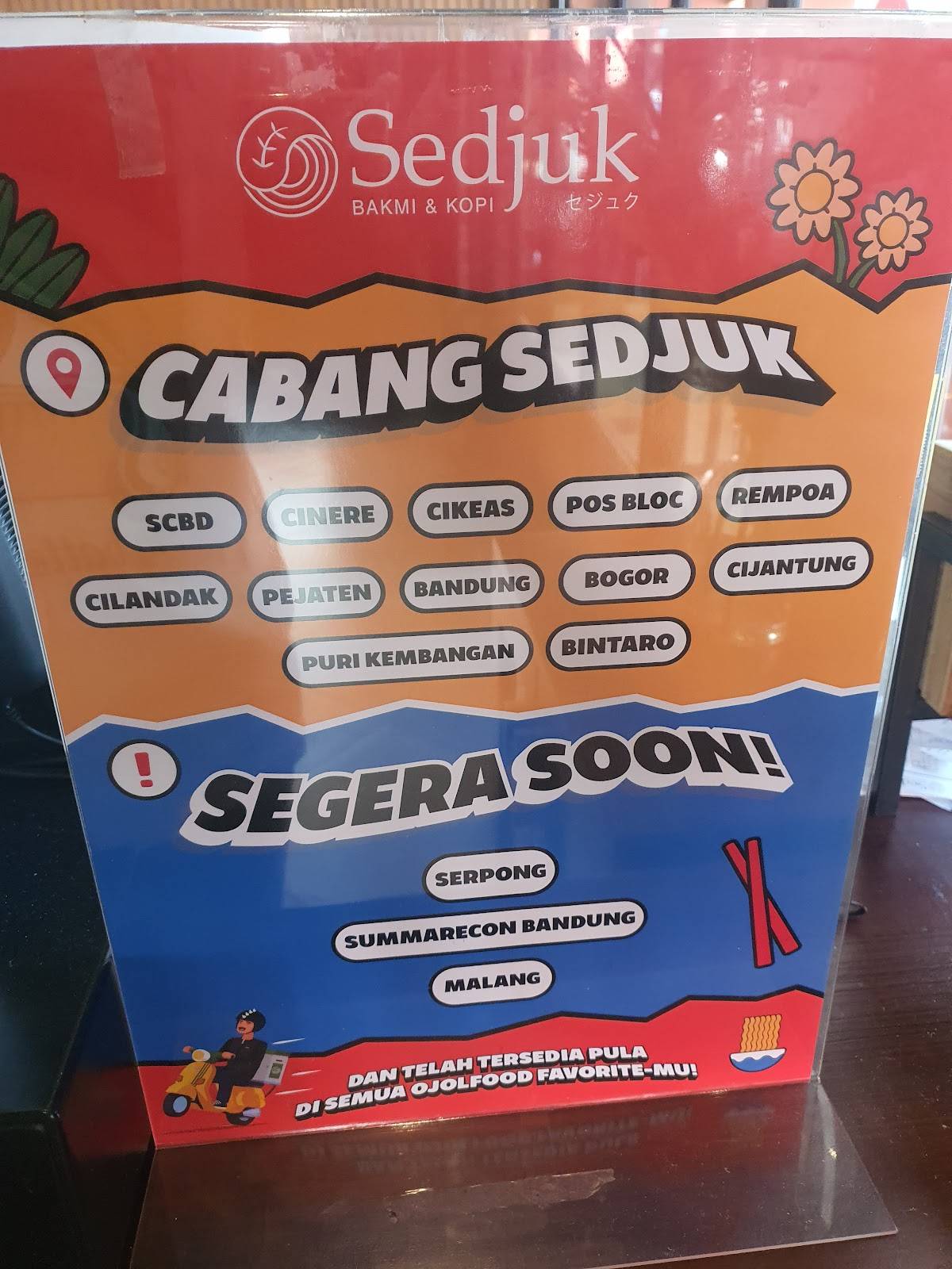Menu at SEDJUK KETJIL BAKMI & KOPI PURI KEMBANGAN restaurant, West Jakarta