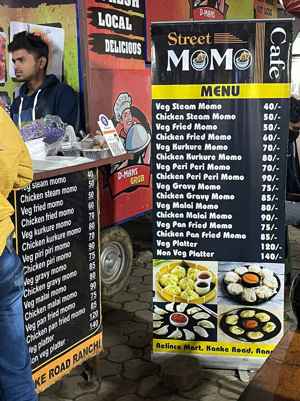 Menu at STREET MOMO CAFE, Ranchi