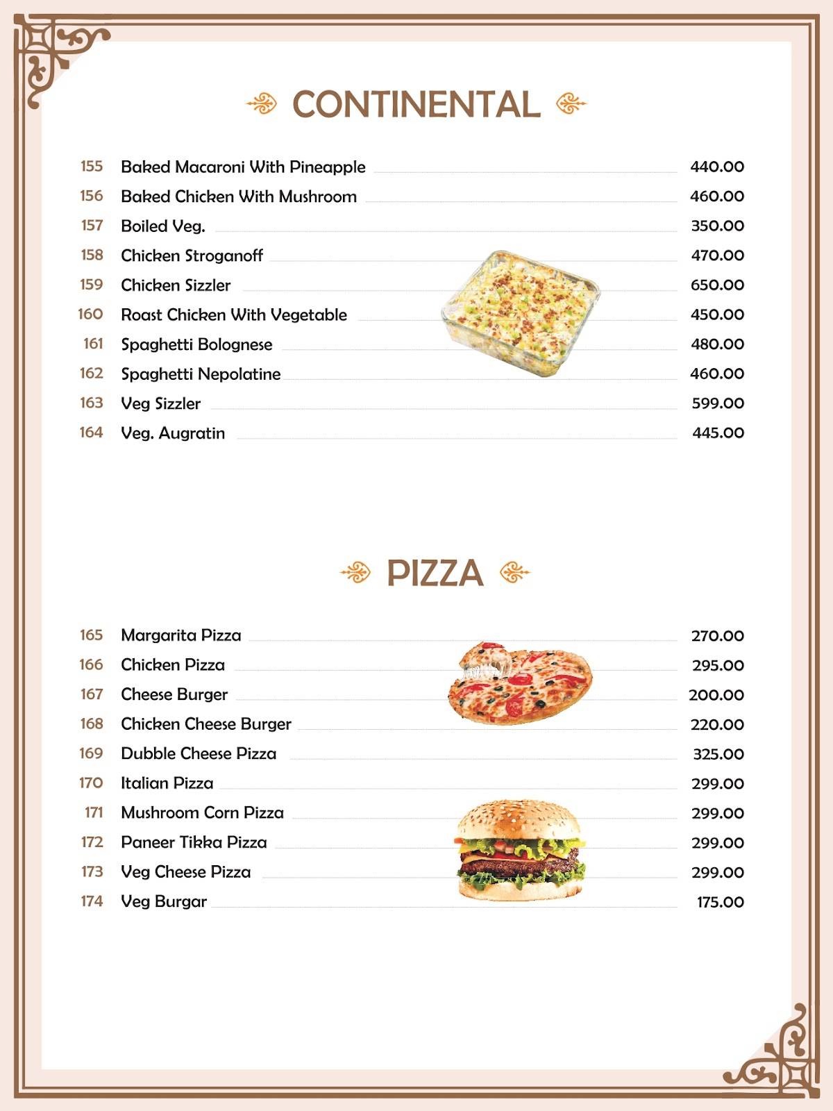 Menu at Shahi Bagh Restaurant, Udaipur, 766