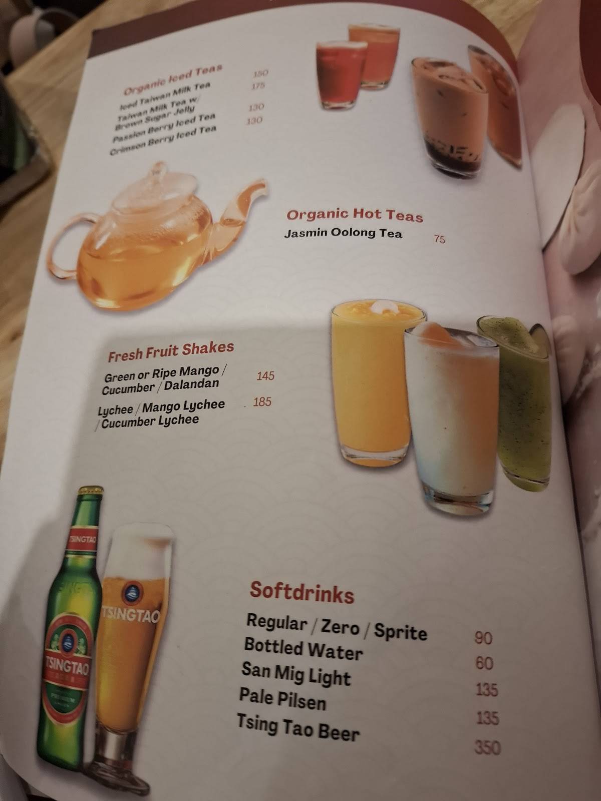 Menu at Shi Lin - Glorietta 2 restaurant, Makati, 2F
