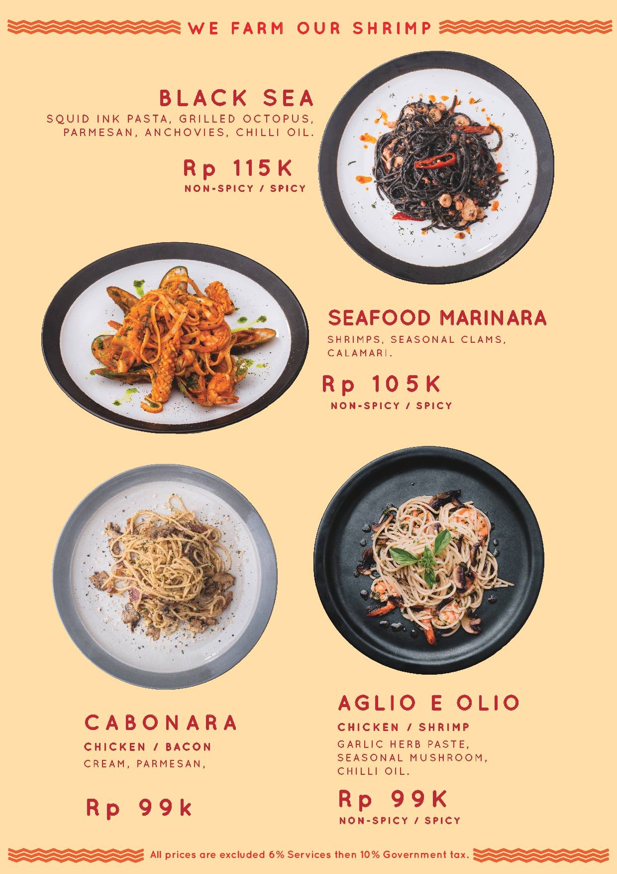 Menu at Shrimpis Restaurant, Mengwi