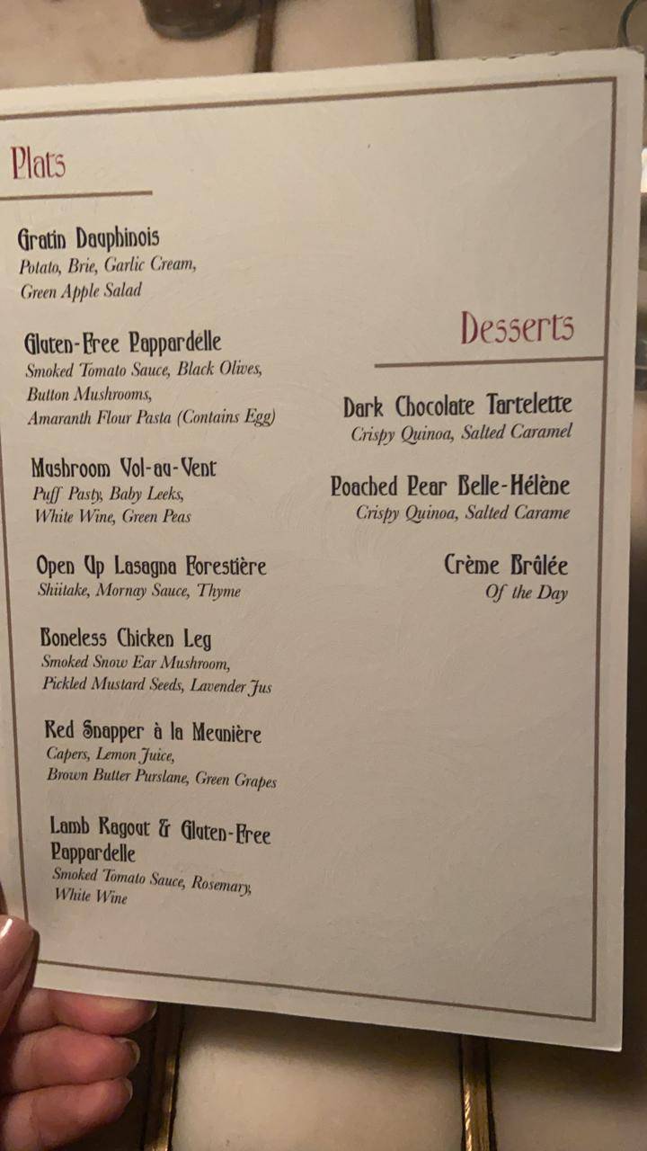 Menu at Slink & Bardot, Mumbai, Thadani House 329/A Opposite Indian ...