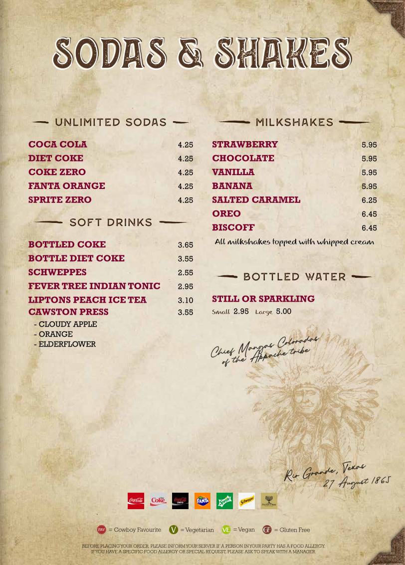 Menu at Smith & Western - Boxhill restaurant, Box Hill
