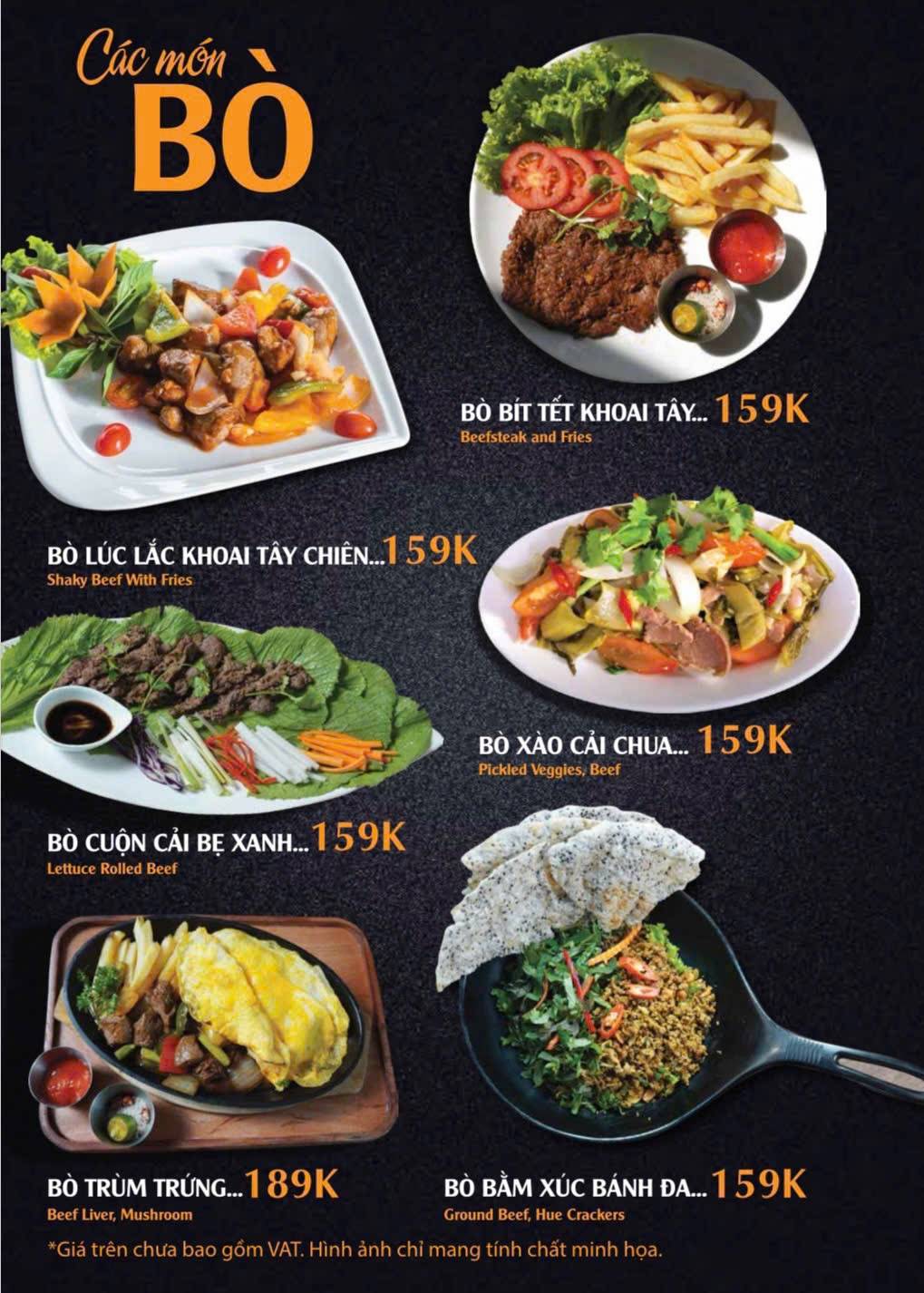 Menu at Sườn Muối Ớt Tân Phú restaurant, Ho Chi Minh City, 171 Thoại ...