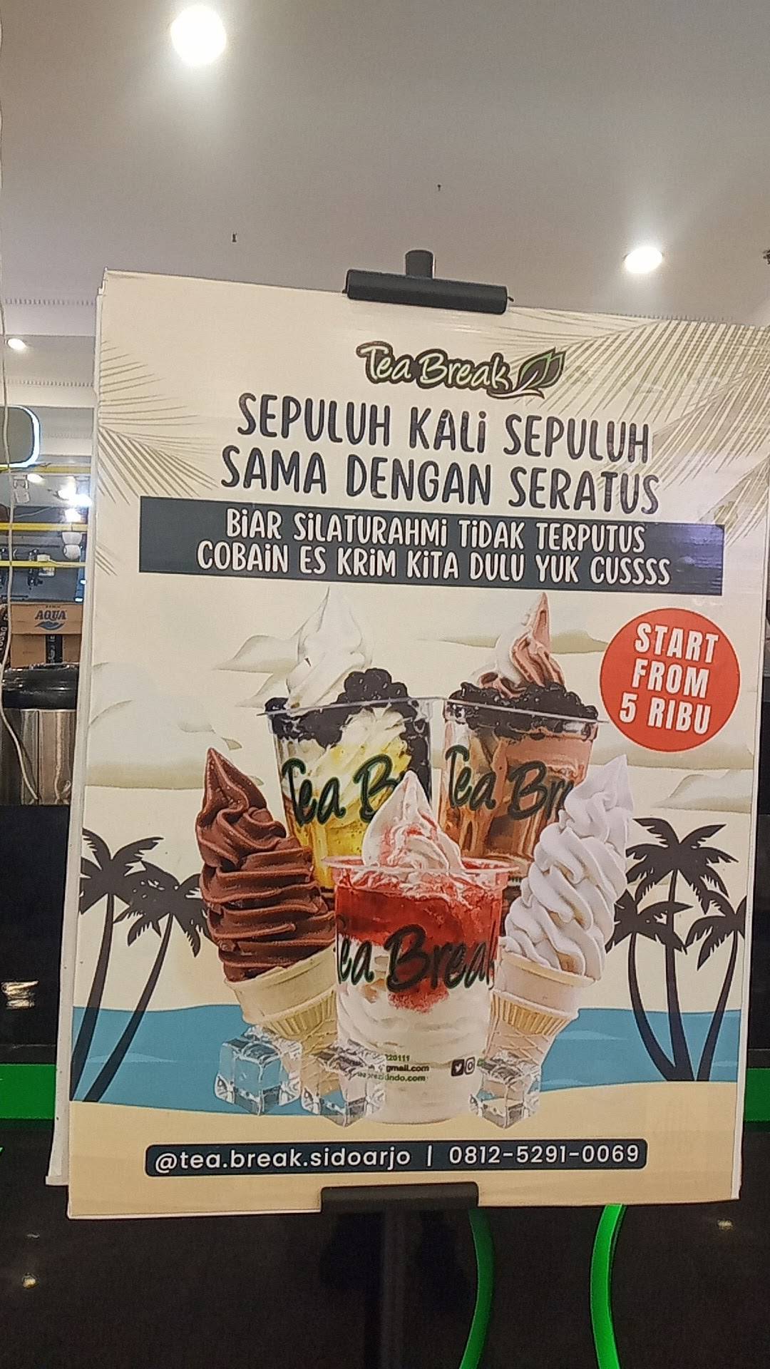 Menu at Tea Break lippo plaza, Sidoarjo
