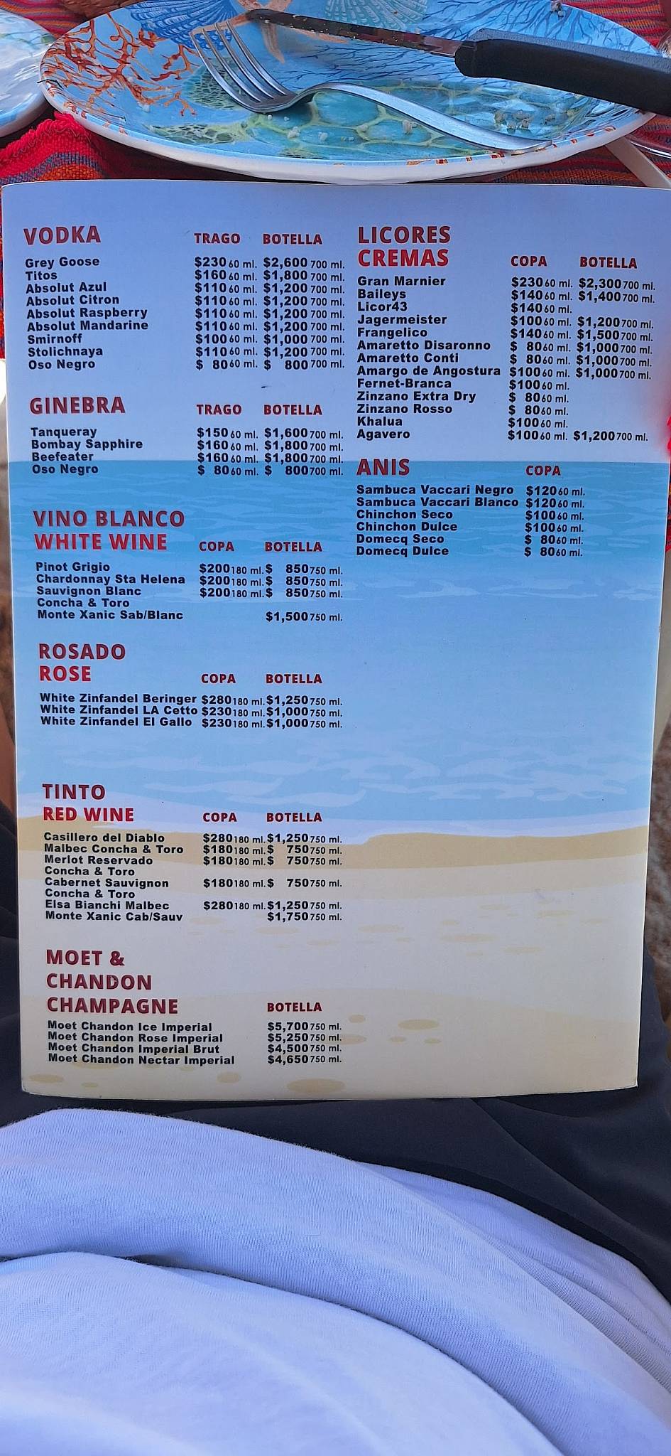 Menu at The Fat Boy Seafood #2 restaurant, Bucerías