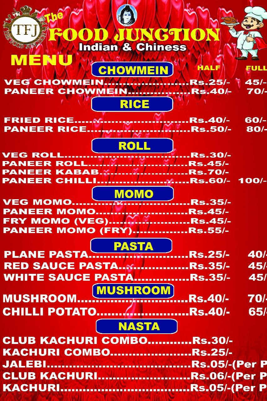 Menu at The Food Junction tatti, Howrah