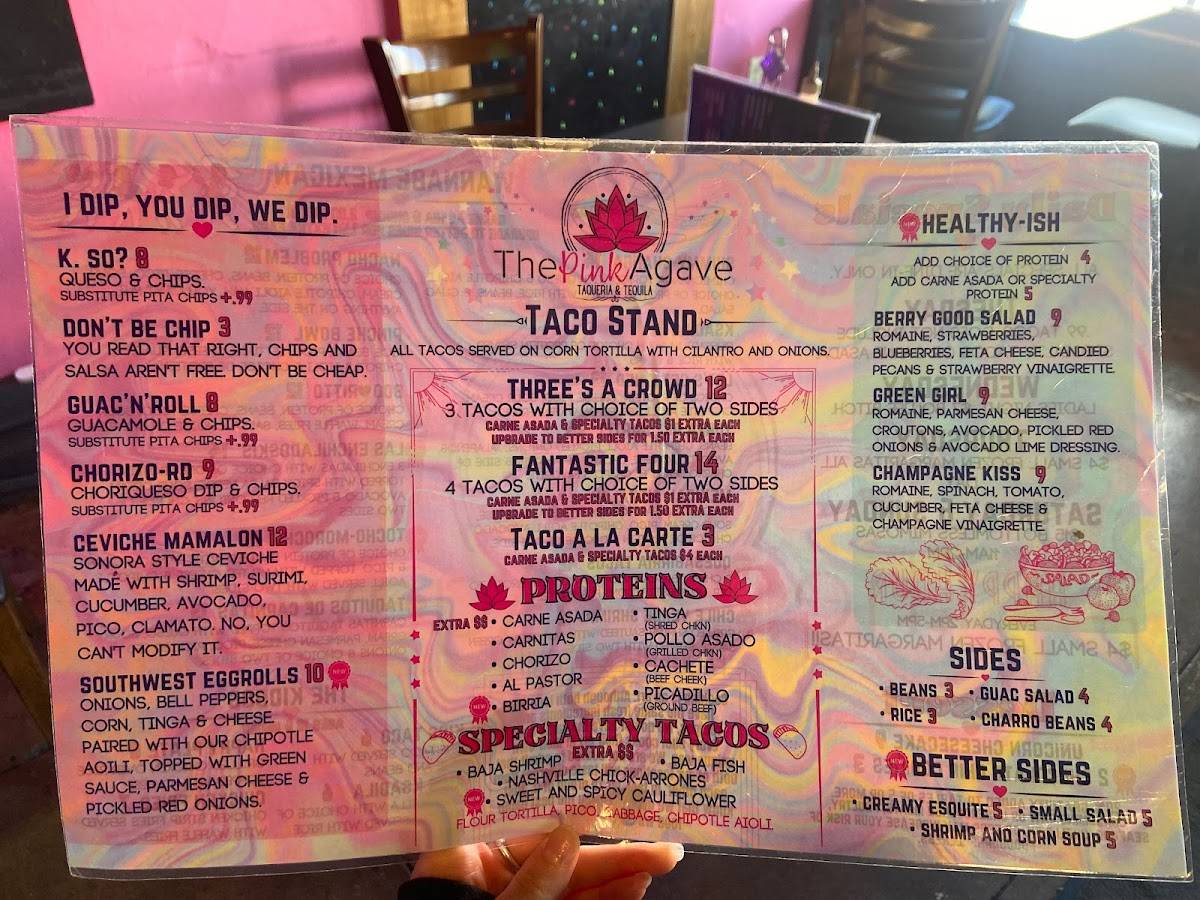 Menu at The Pink Agave - Ponchatoula restaurant, Ponchatoula