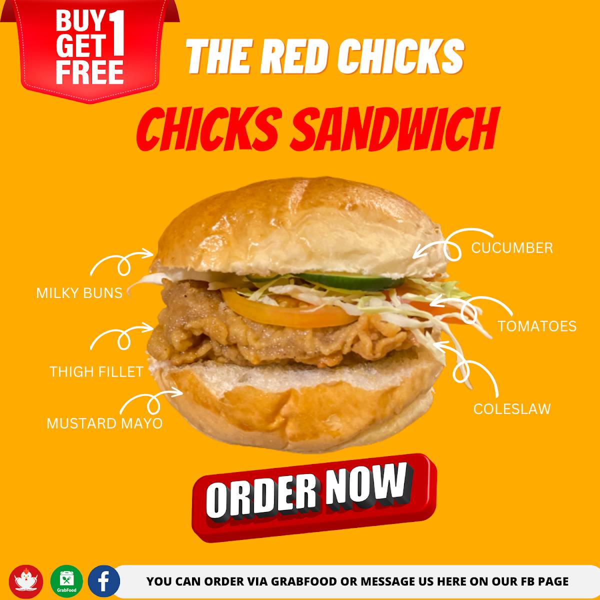 Menu at The Red Chicks restaurant, Quezon City