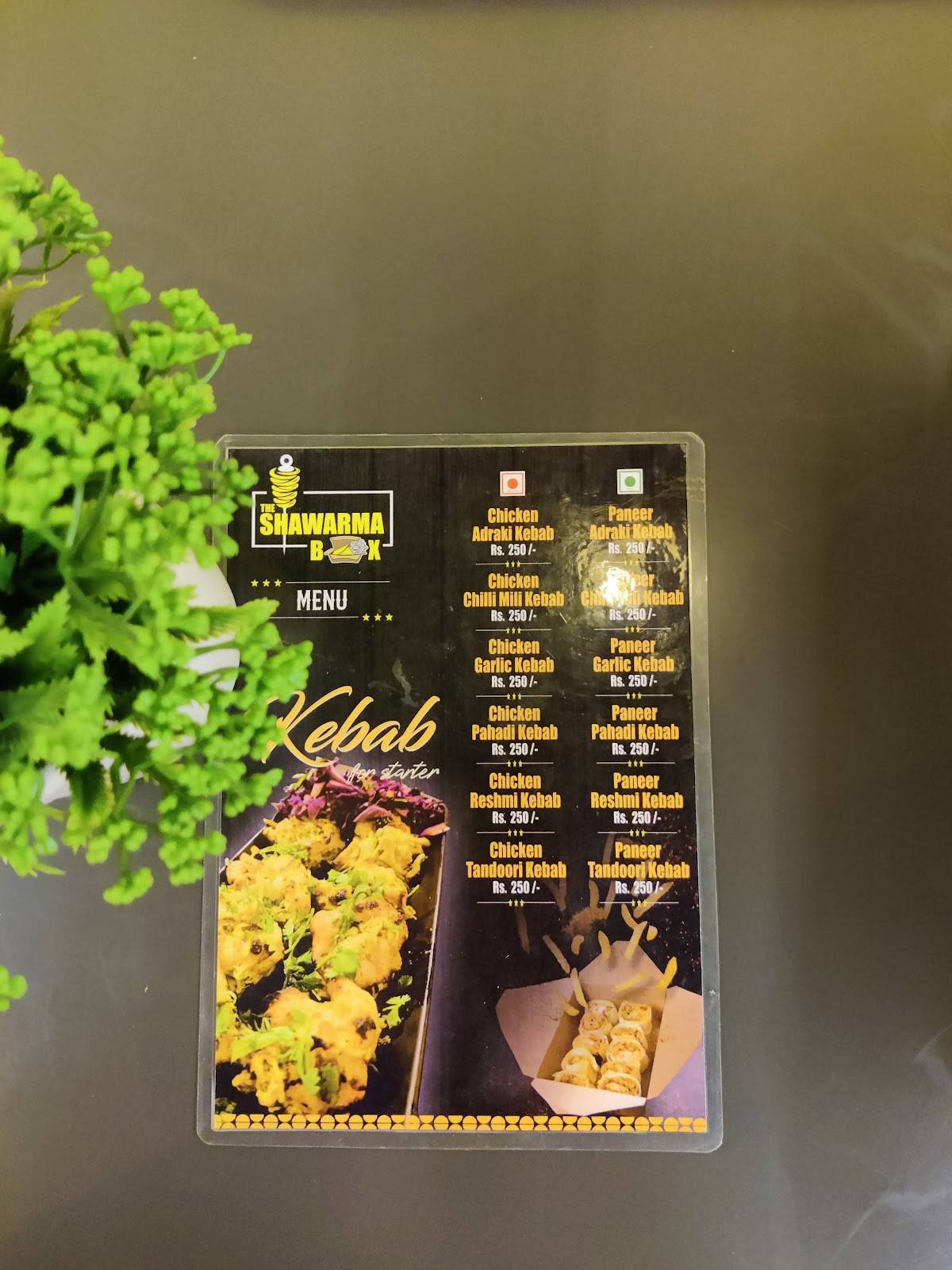 Menu at The Shawarma Box, Thane, Shop No 3