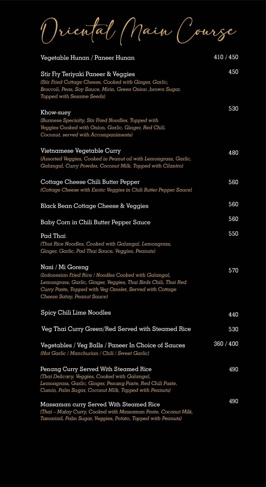 Menu at The Villa Exotic Sips & Cuisine, Mumbai