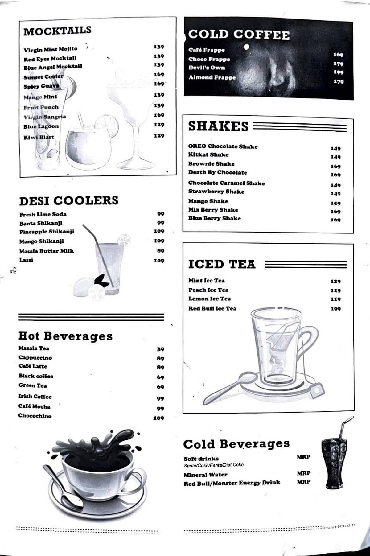Menu at Topp Notch, Alwar