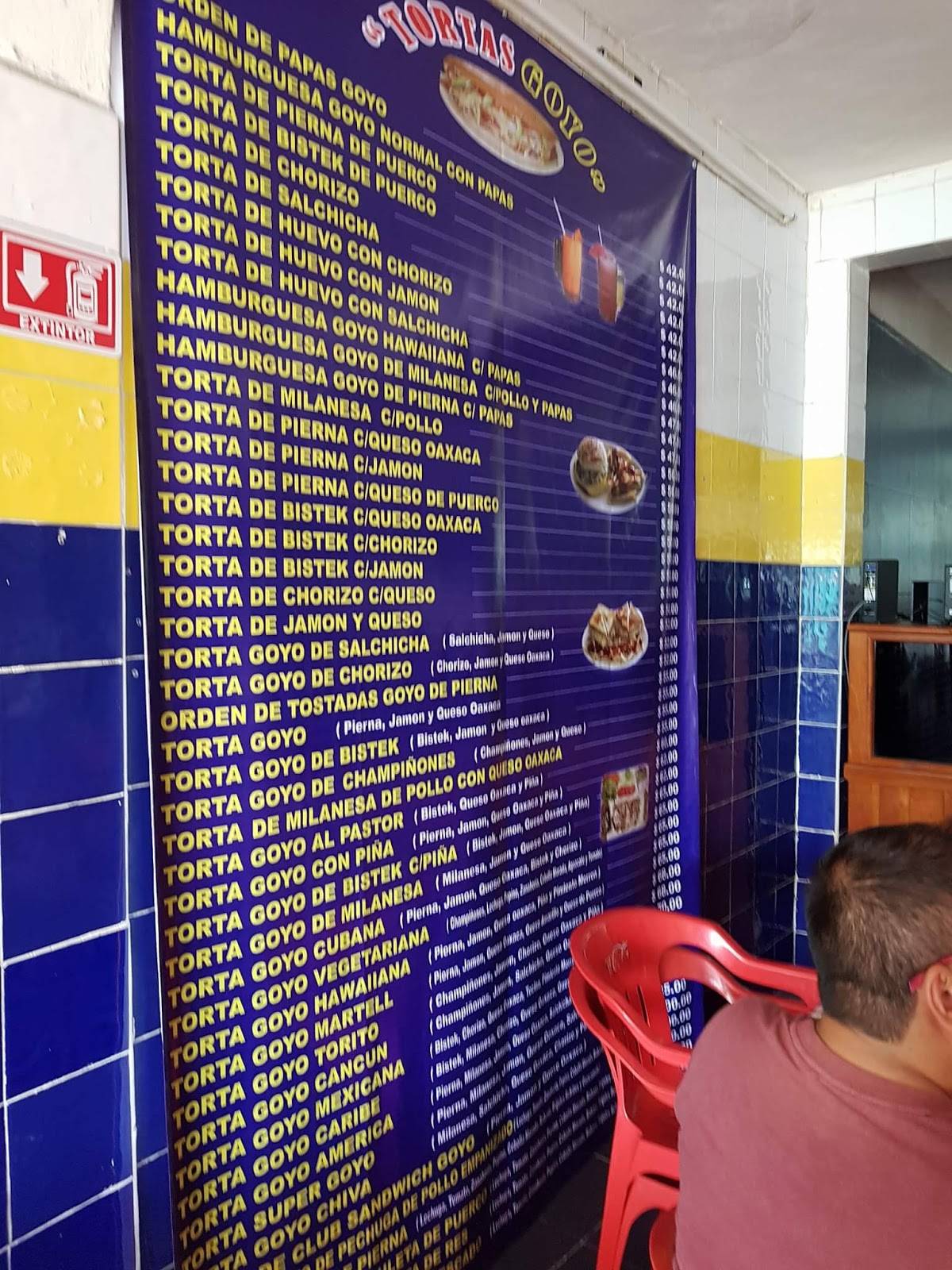 Carta Del Restaurante Tortas Goyo Cancún Av 137 Mza 96 Lote17