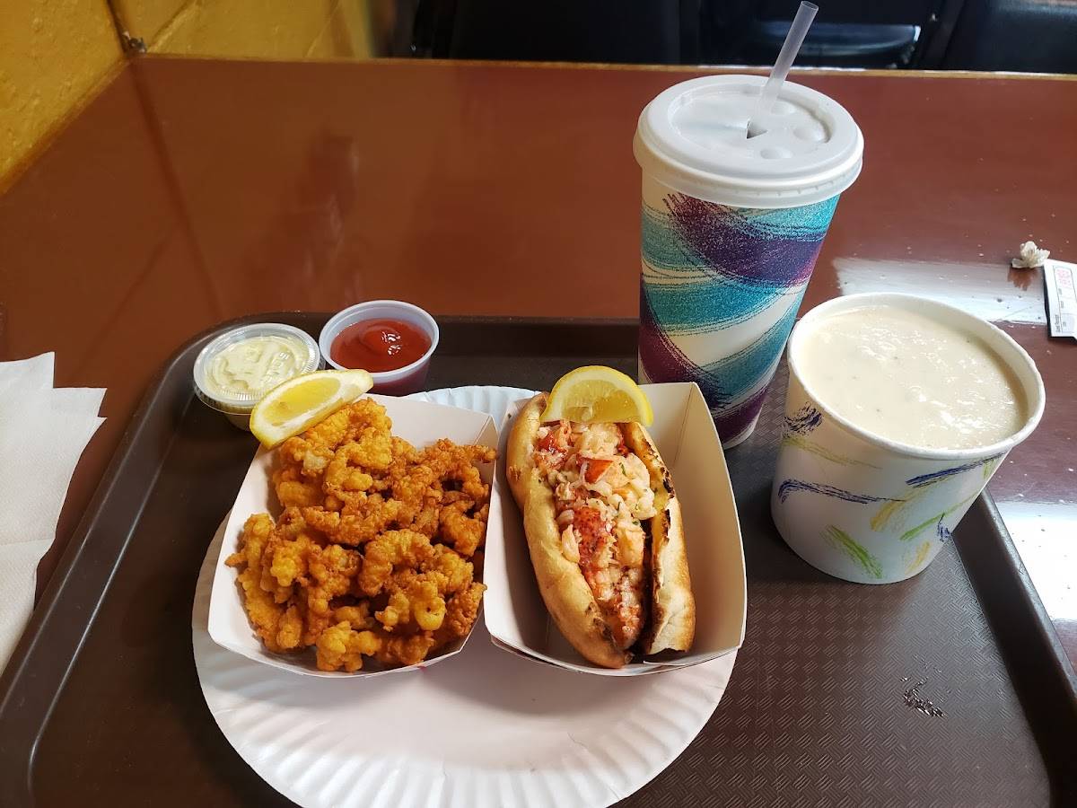 Menu at Uberti's Fish Market restaurant, Stratford
