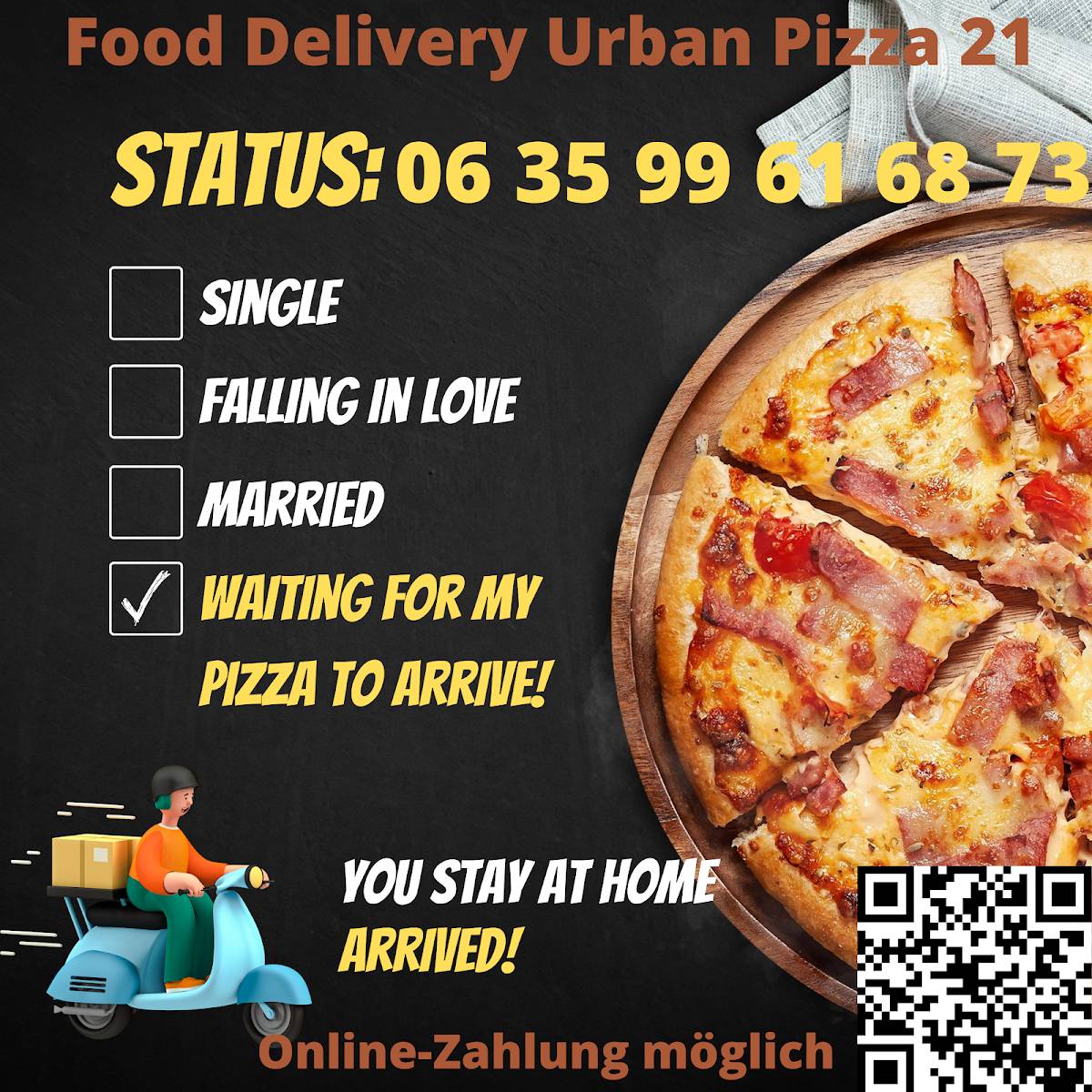 Speisekarte von Urban Pizza 21, Grünstadt