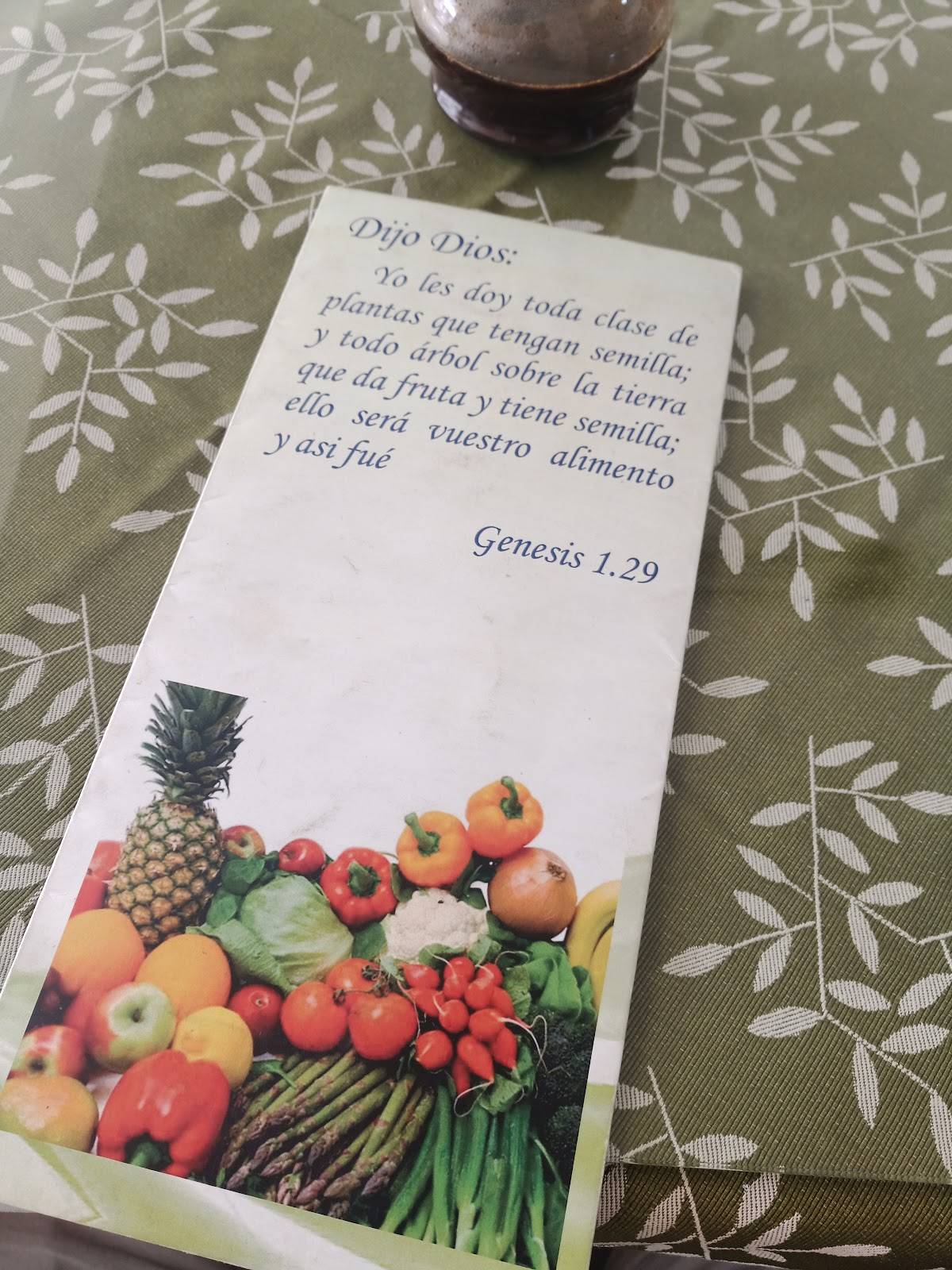 Menu at Restaurant Vegetariano SAYEL, Miraflores