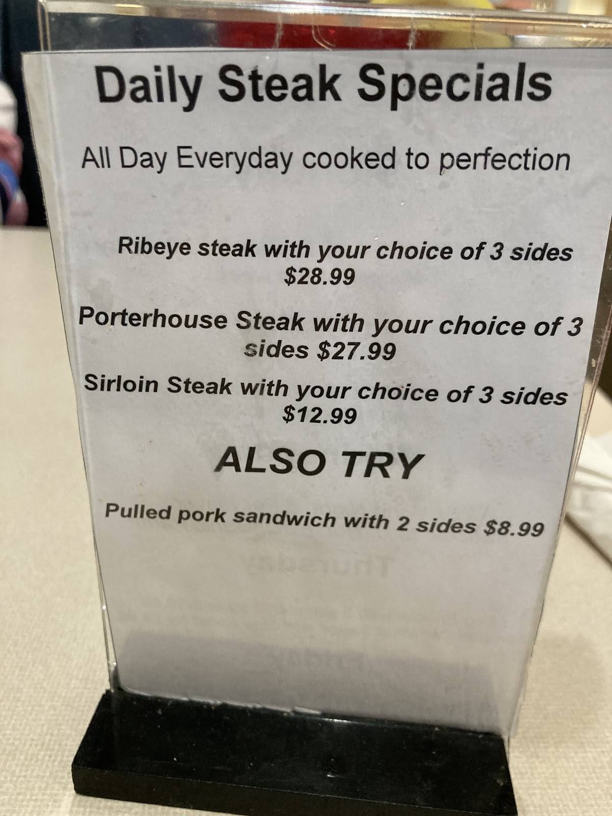 Menu at Village Inn Chicken restaurant, Norton, S Cleveland Massillon Rd